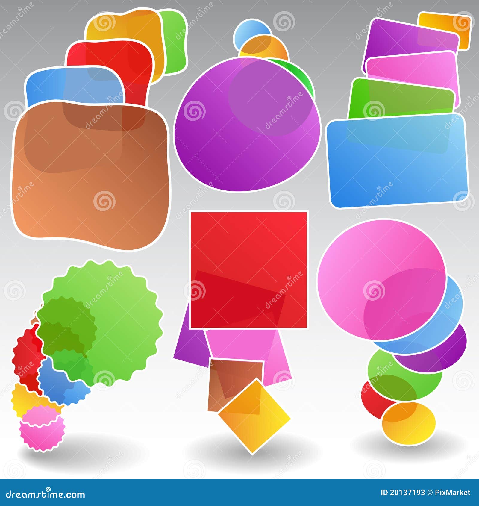 Vector Abstract Transparent Banners Stock Vector - Illustration of ...