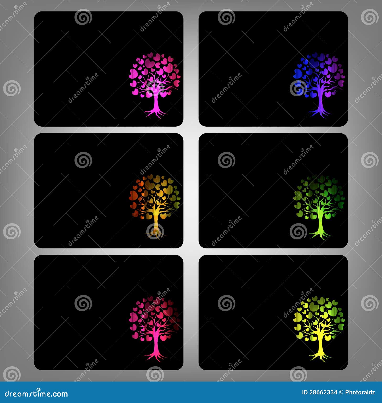 Vector of Abstract Tree Icon Stock Illustration - Illustration of green ...