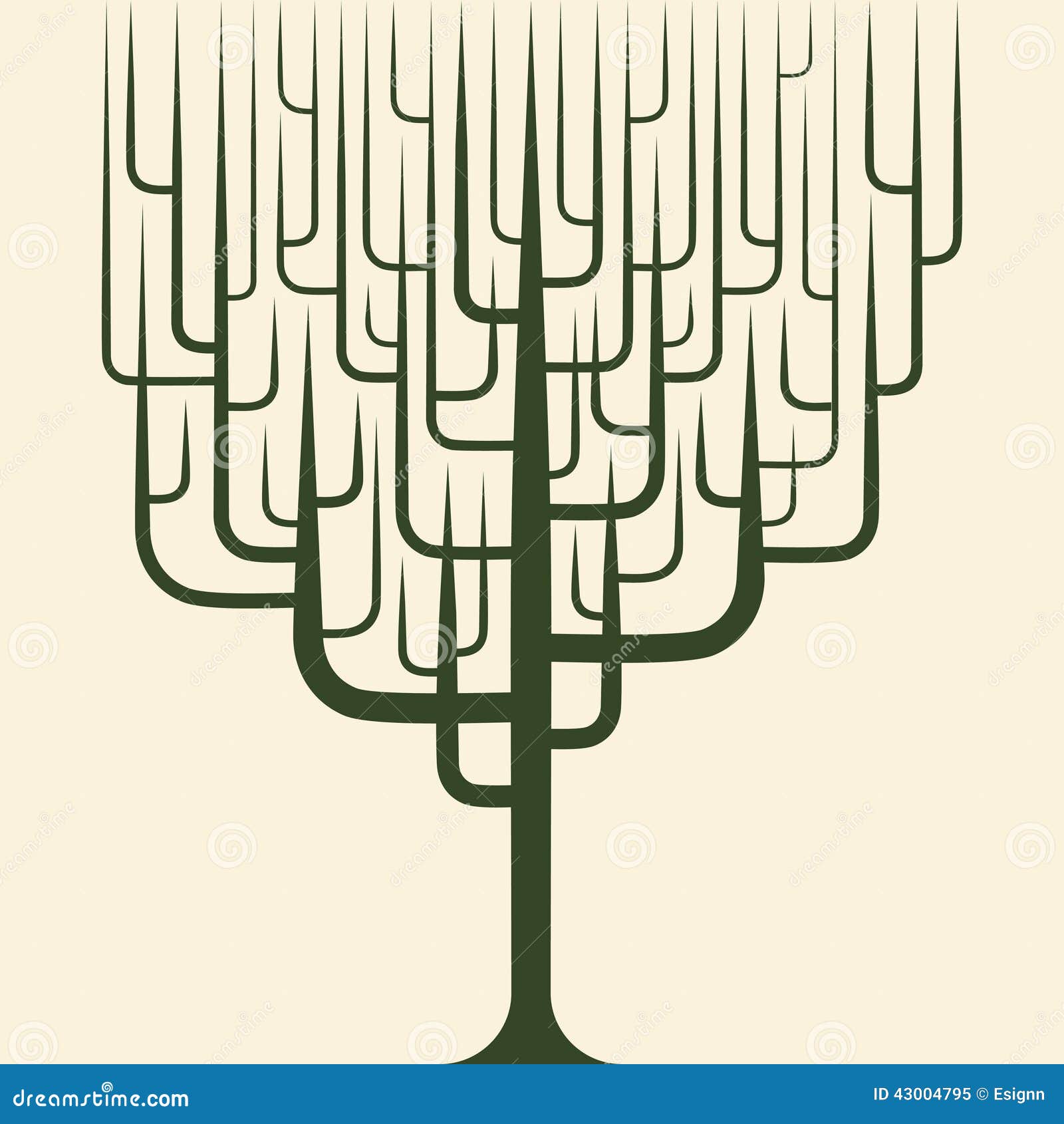 Vector of Abstract Tree Icon Stock Vector - Illustration of ...