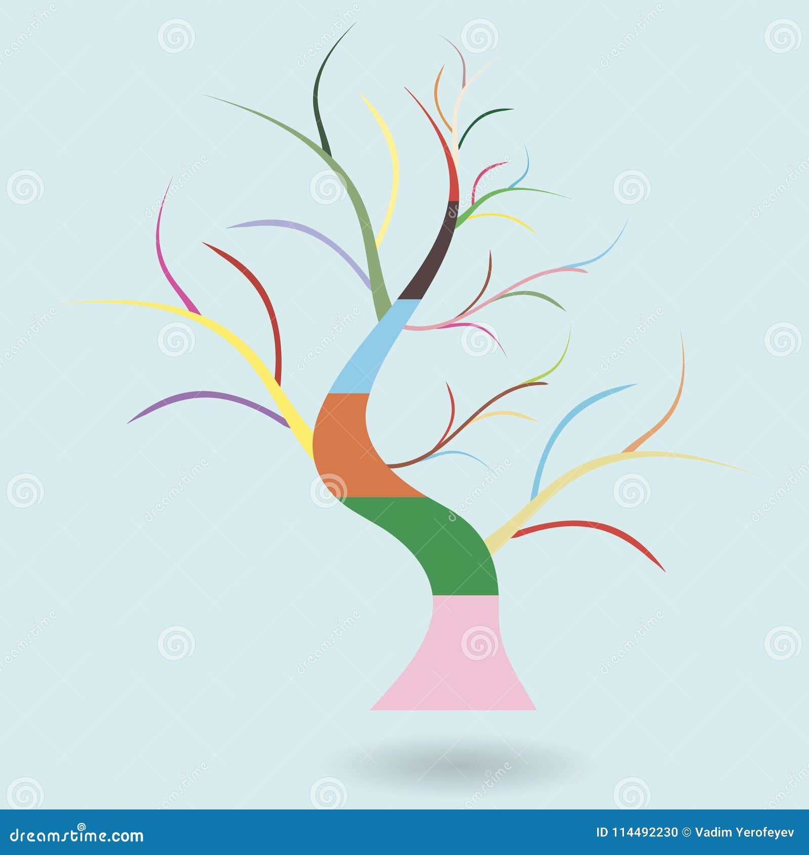 Vector of Abstract Tree Icon Stock Vector - Illustration of garden ...