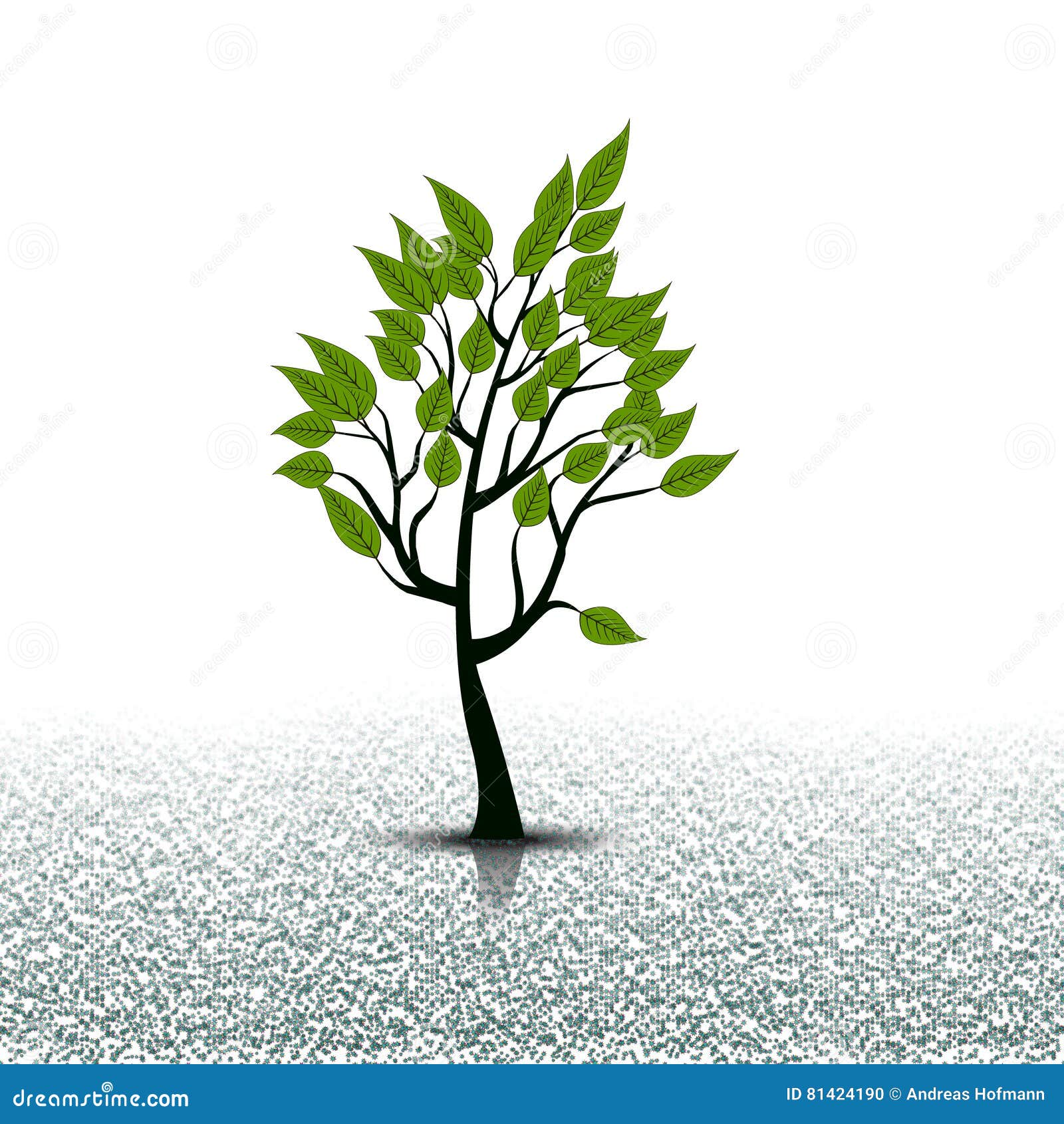 Vector of Abstract Tree Icon Stock Illustration - Illustration of ...