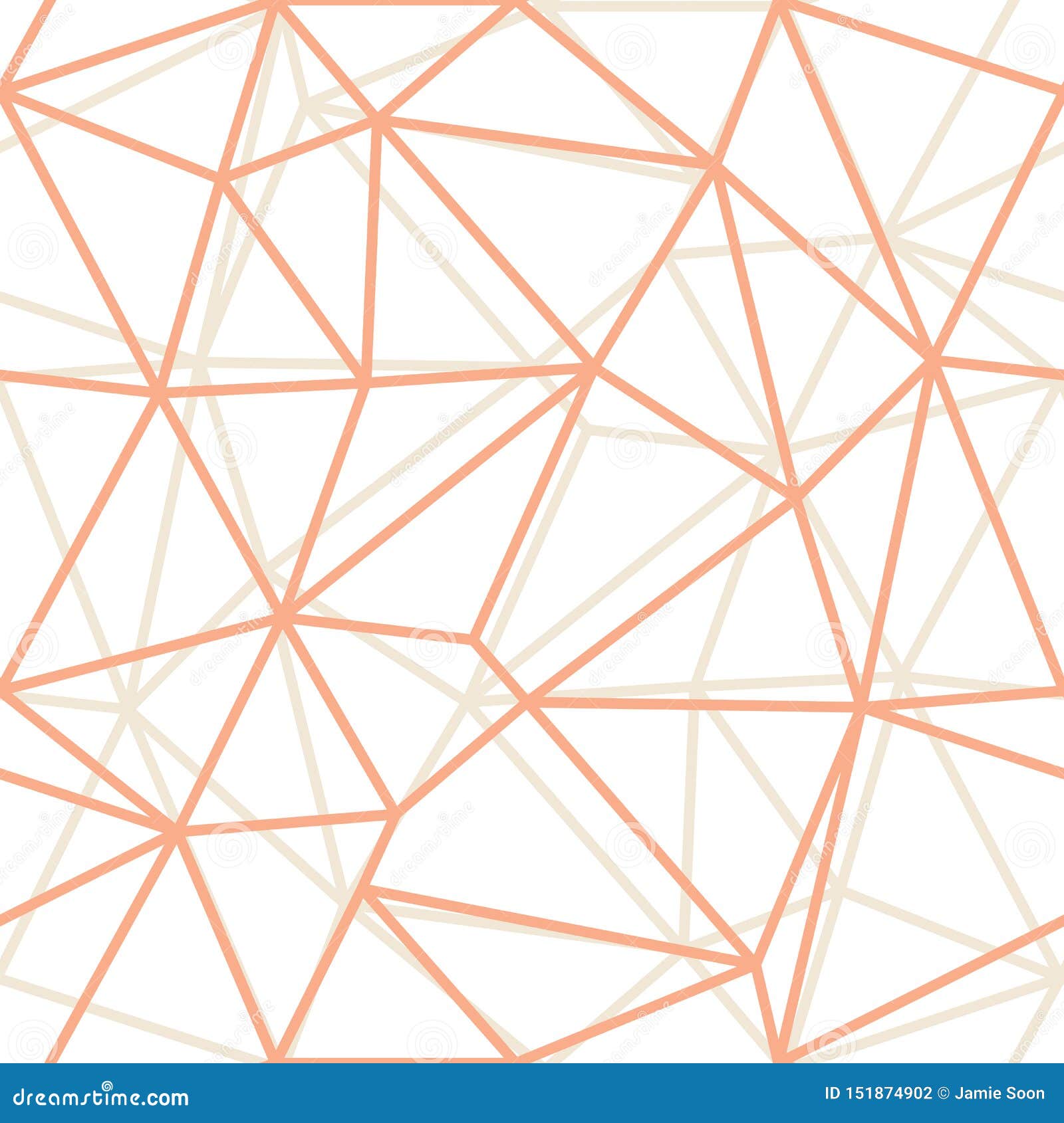 Vector Abstract Triangle Geometrical Orange Outlines Background ...