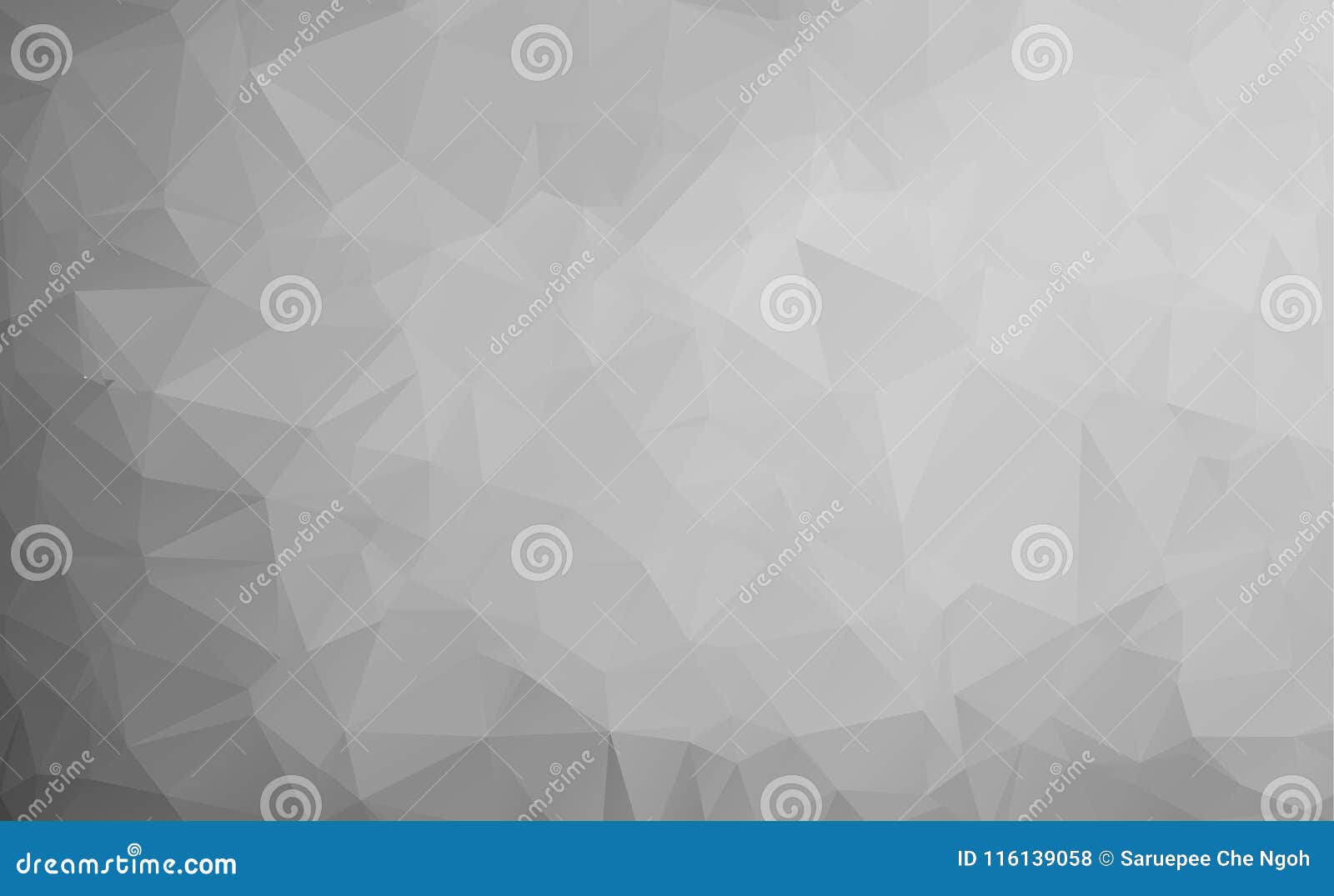 Vector Abstract Triangulated Pale Colorless Background. Horizontal ...