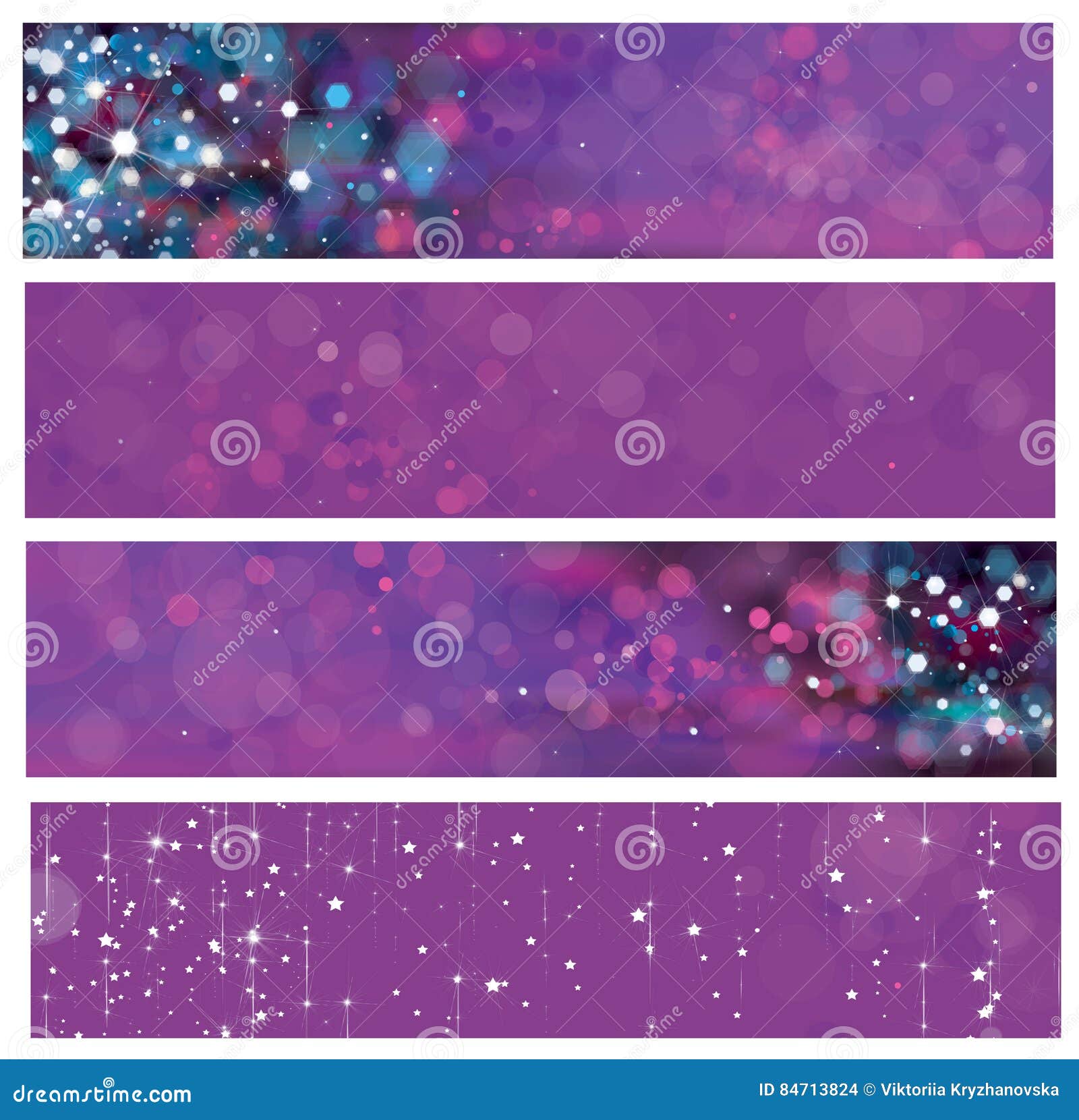 Vector Abstract Violet Banners. Stock Vector - Illustration of ...