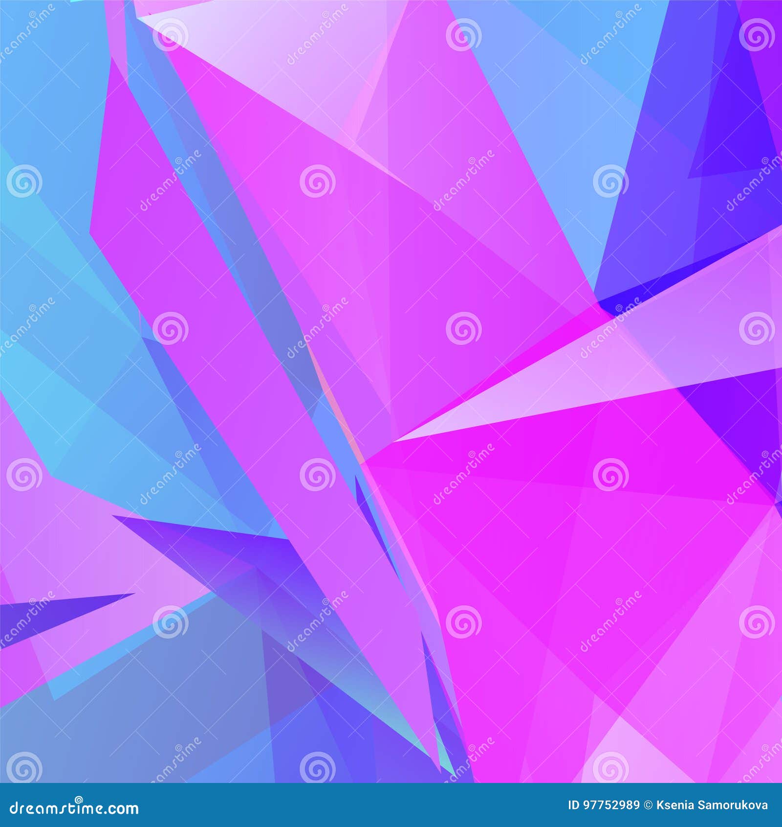 Vector Abstract Violet Geometric Triangular Background. Stock Vector ...