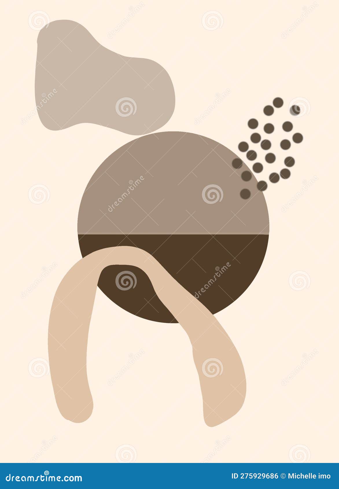A Vector Abstract Wallpaper with Beige Vintage Color Stock Illustration ...