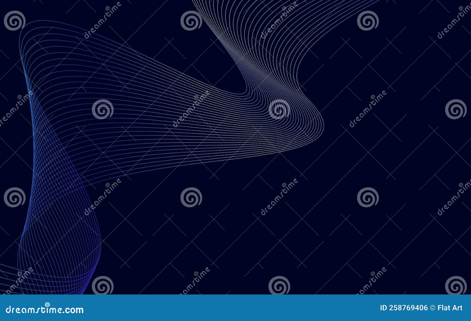 Vector Abstract Wave Background. Blue Gradient Waves Background Stock ...