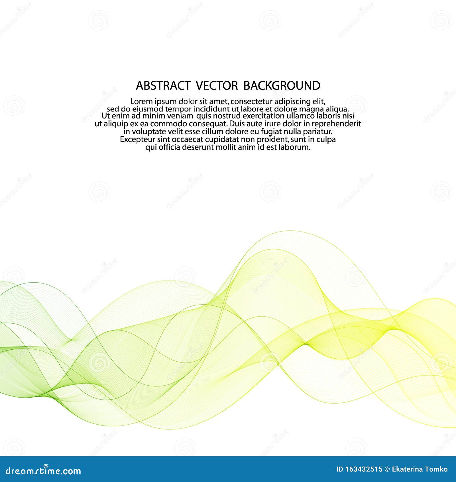 Vector Abstract Wave Background Colored Wavy Lines Eps 10 Stock ...