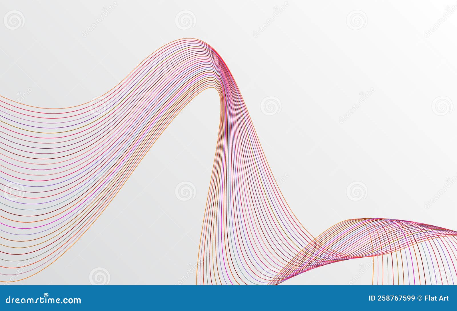 Vector Abstract Wave Background. Red Waves Background Stock Vector ...