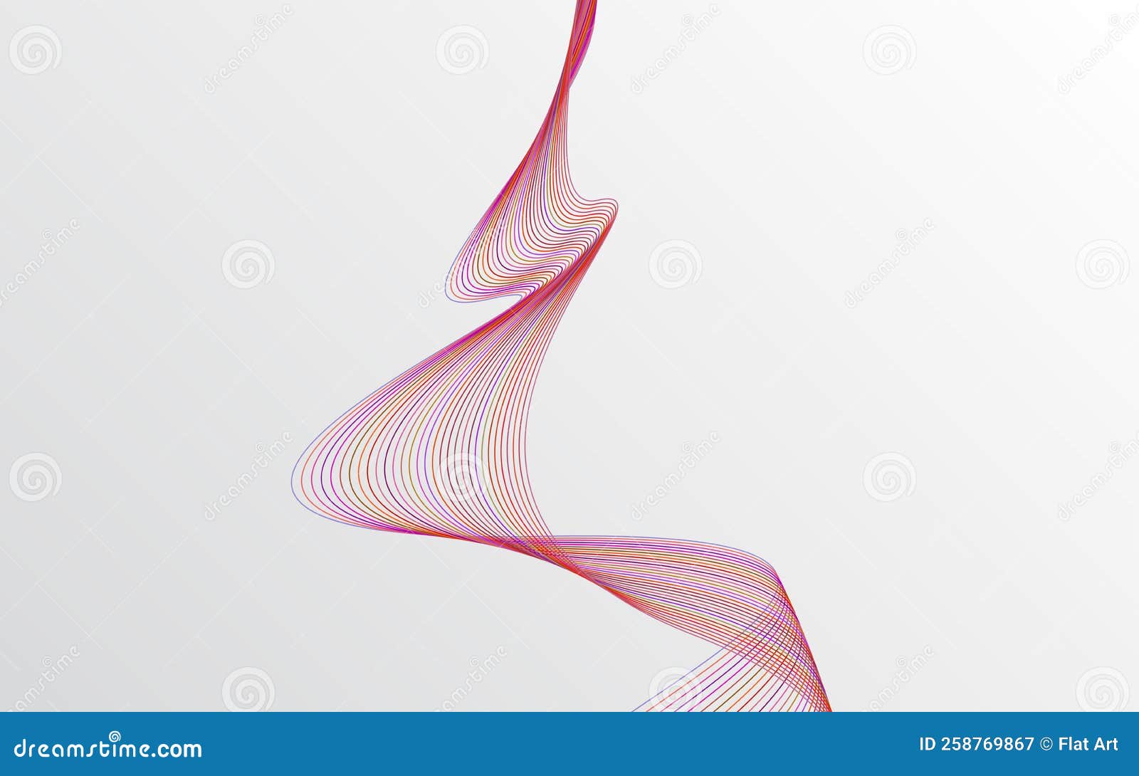 Vector Abstract Wave Background. Red Waves Background Stock Vector ...