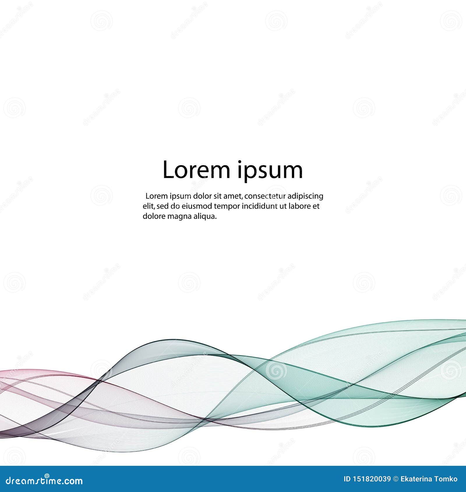 Vector Abstract Wave. Layout for Advertising. Eps 10 Stock Vector ...