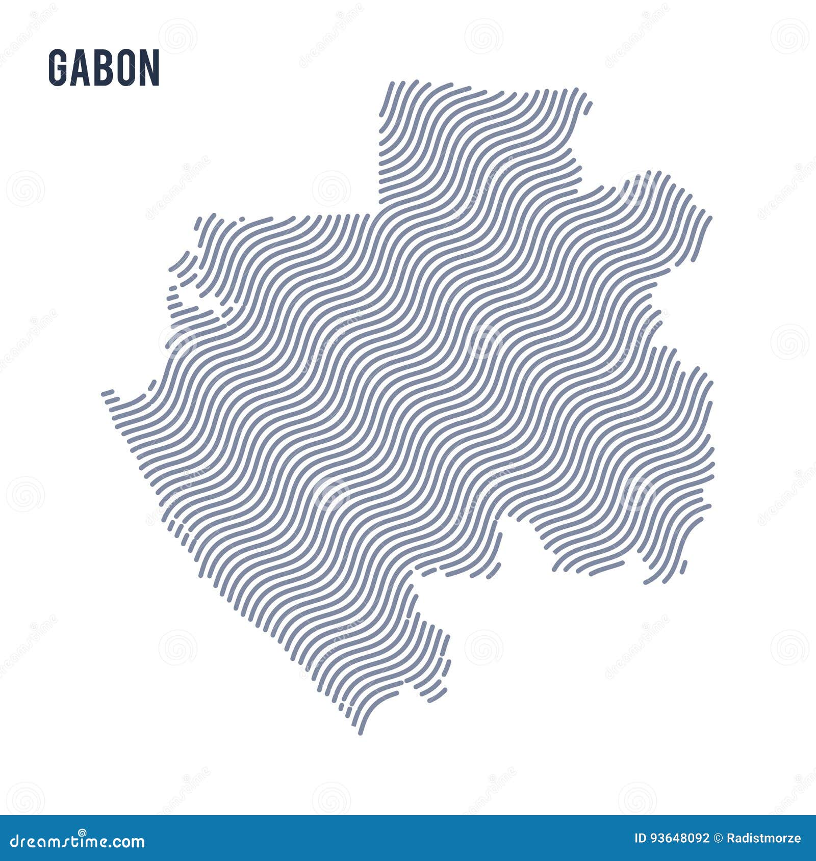 Abstract Map Of Gabon Cartoon Vector | CartoonDealer.com #355262171