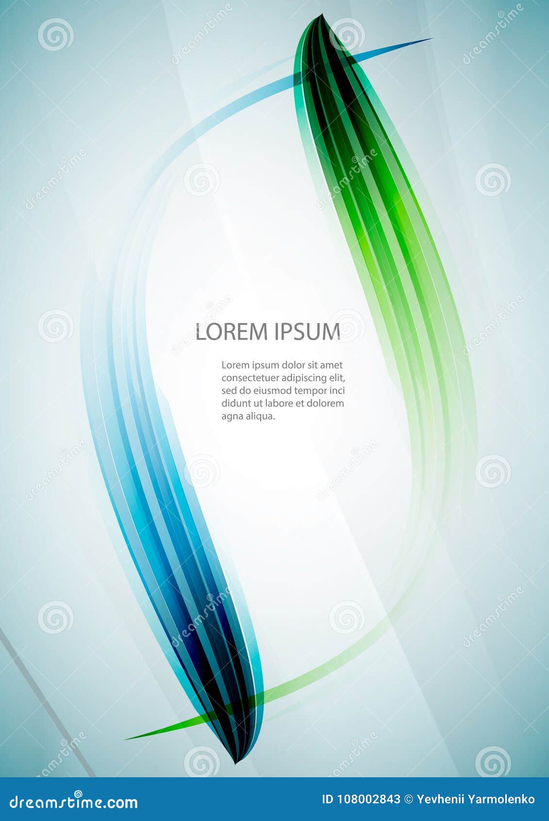 Vector Abstract Waves Background. Template Brochure Design. Vector ...