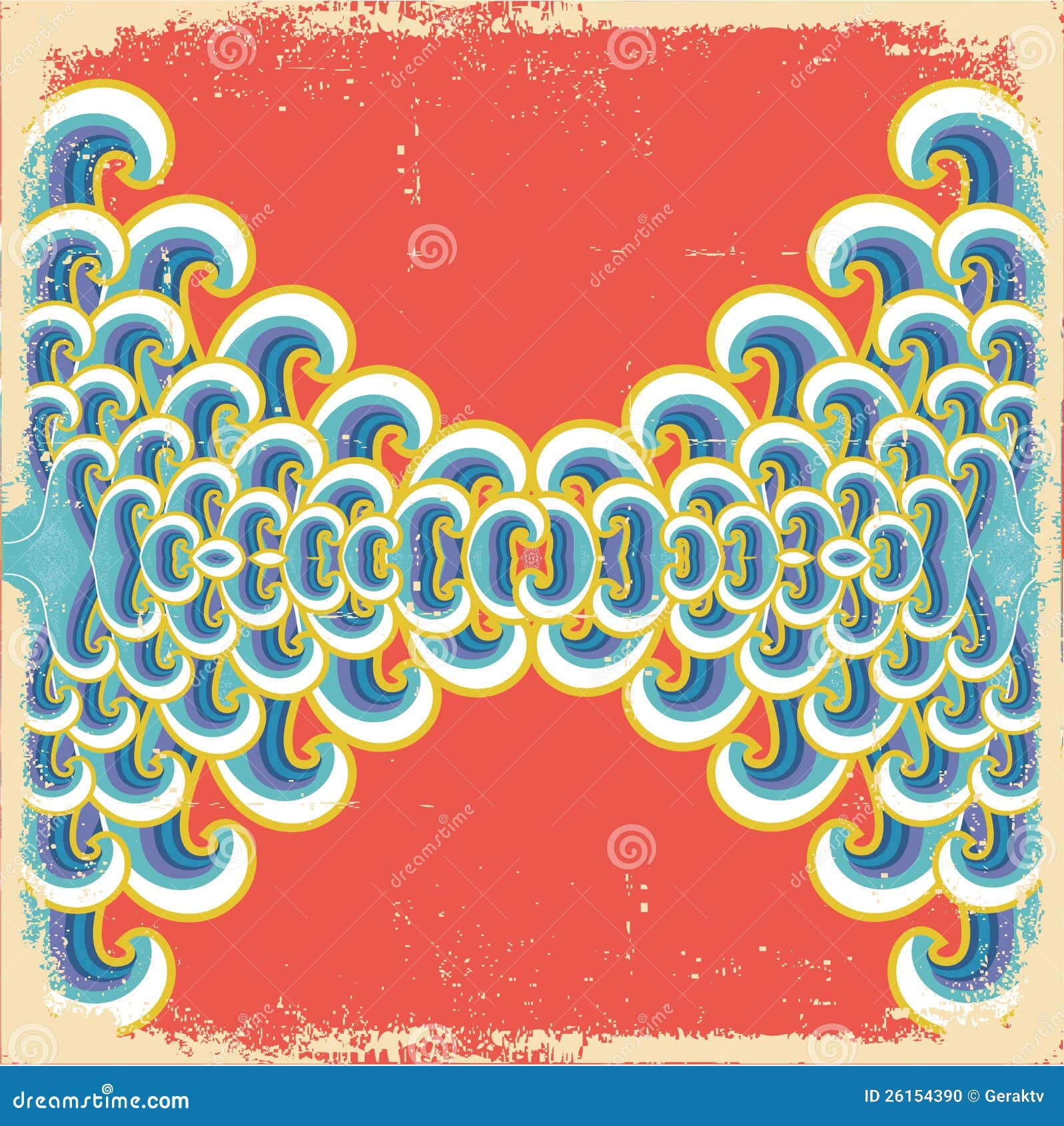 Vector Abstract Waves Illustration Stock Illustration - Illustration of ...