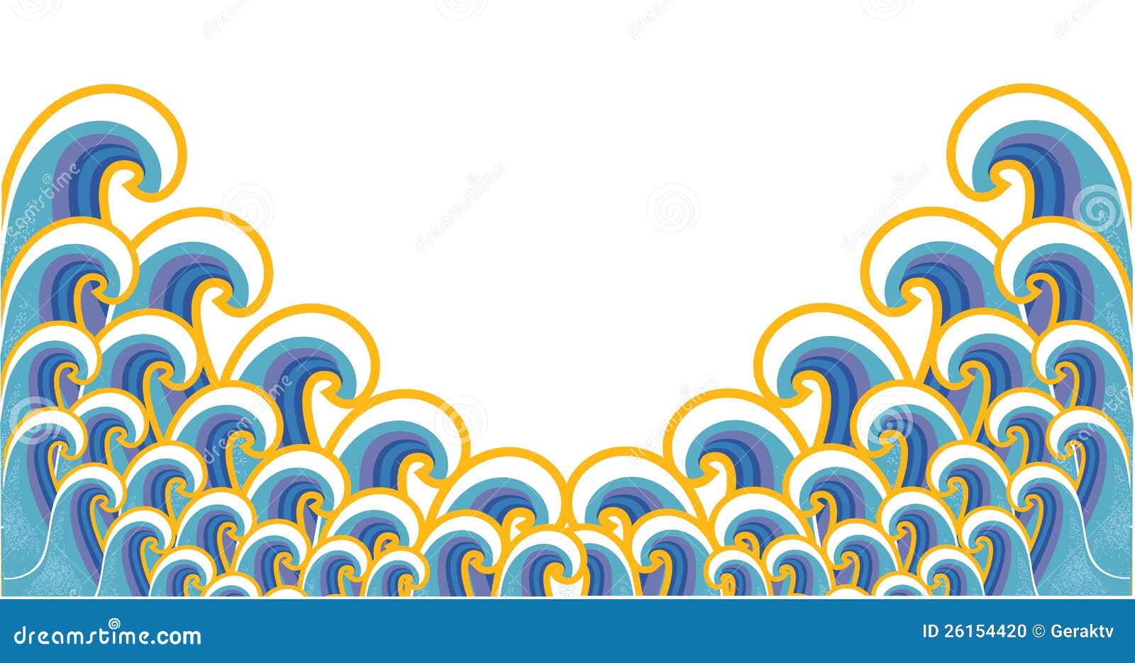 Vector Abstract Waves Illustration Stock Vector - Illustration of icon ...