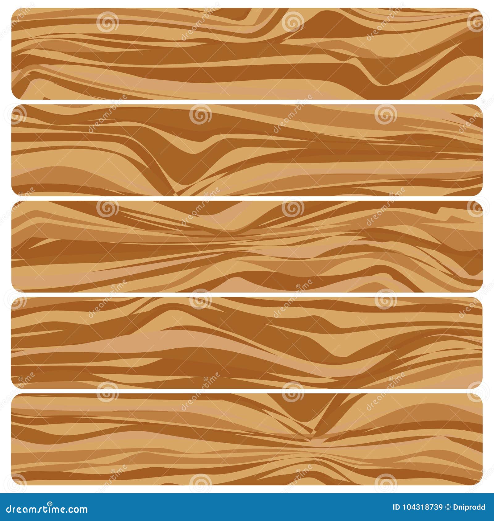 Vector Abstract Wood Texture in Flat Design. Stock Vector ...