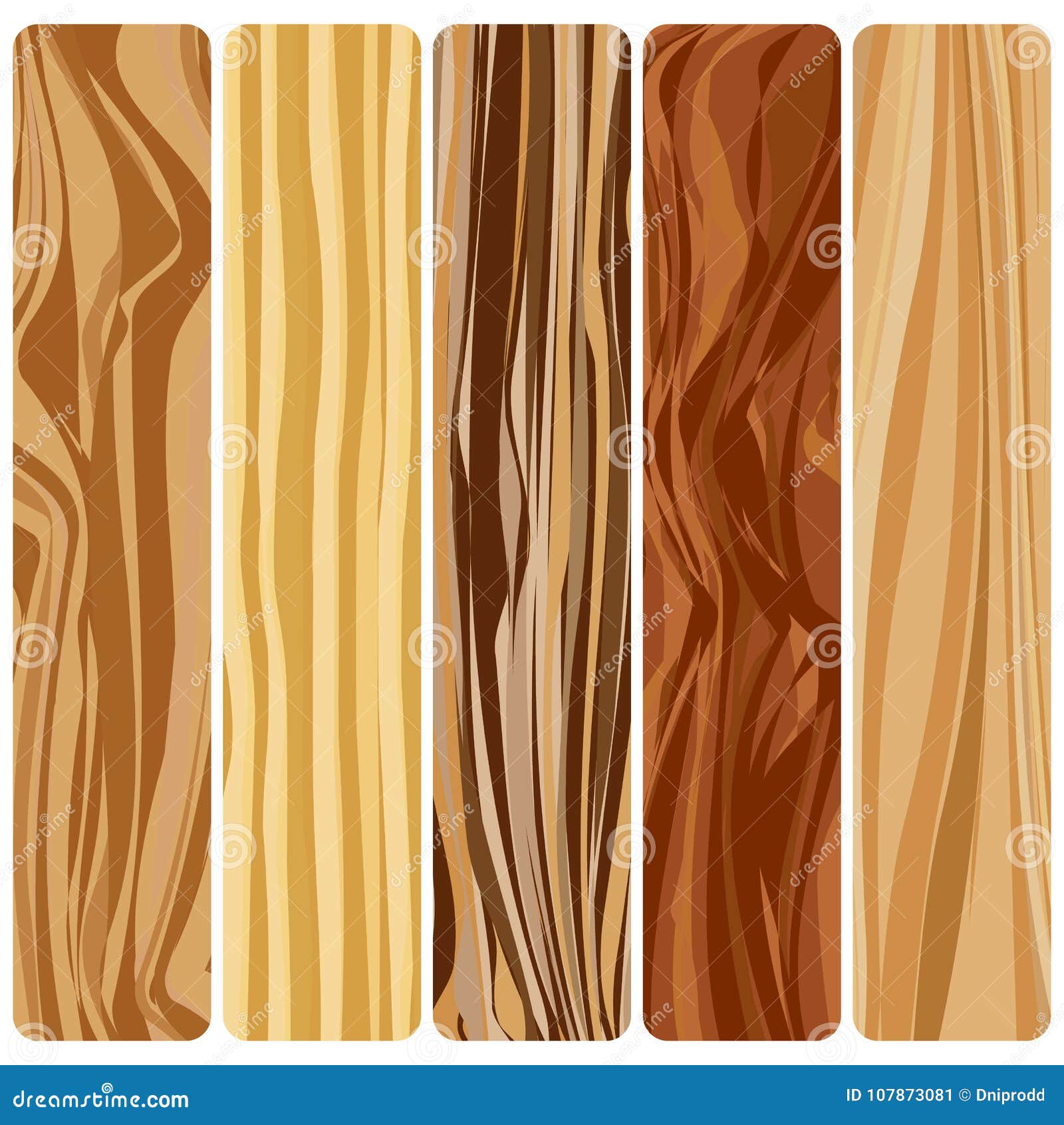Vector Abstract Wood Texture in Flat Design. Stock Vector ...
