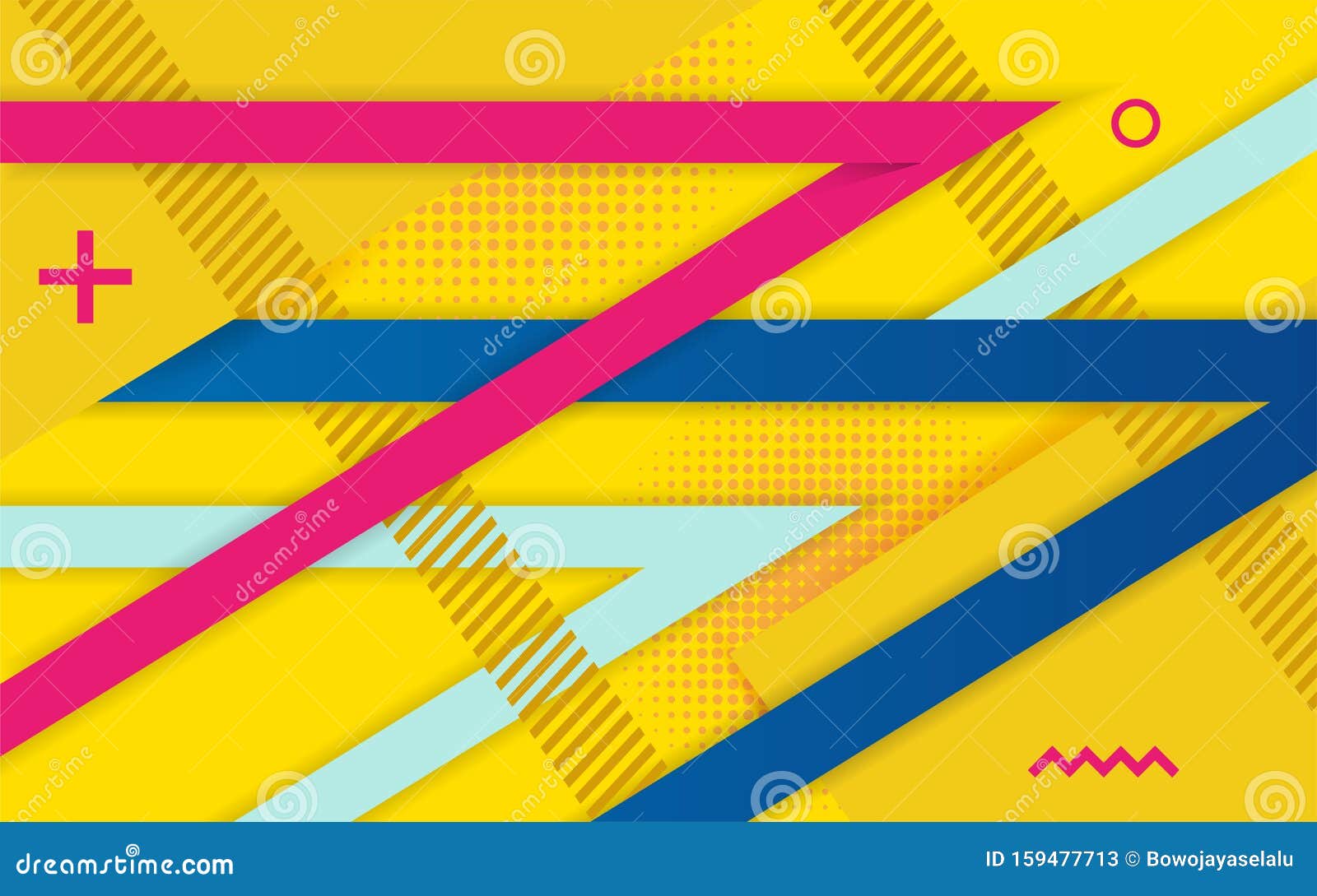 Vector Abstract Yellow Background Design. Modern Dynamical Colored ...