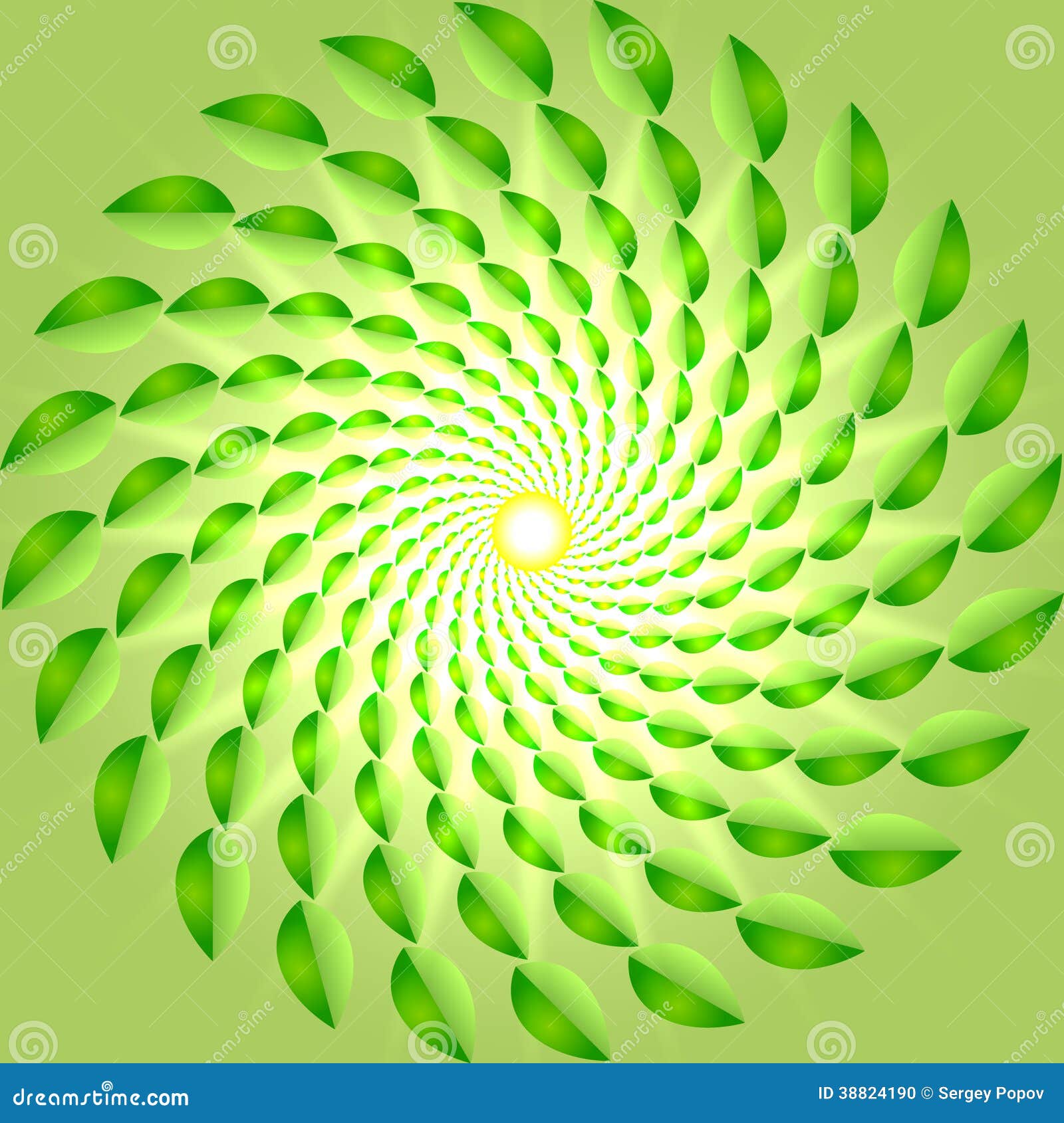 Vector Abstract Yellow-green Spring Background Stock Vector ...