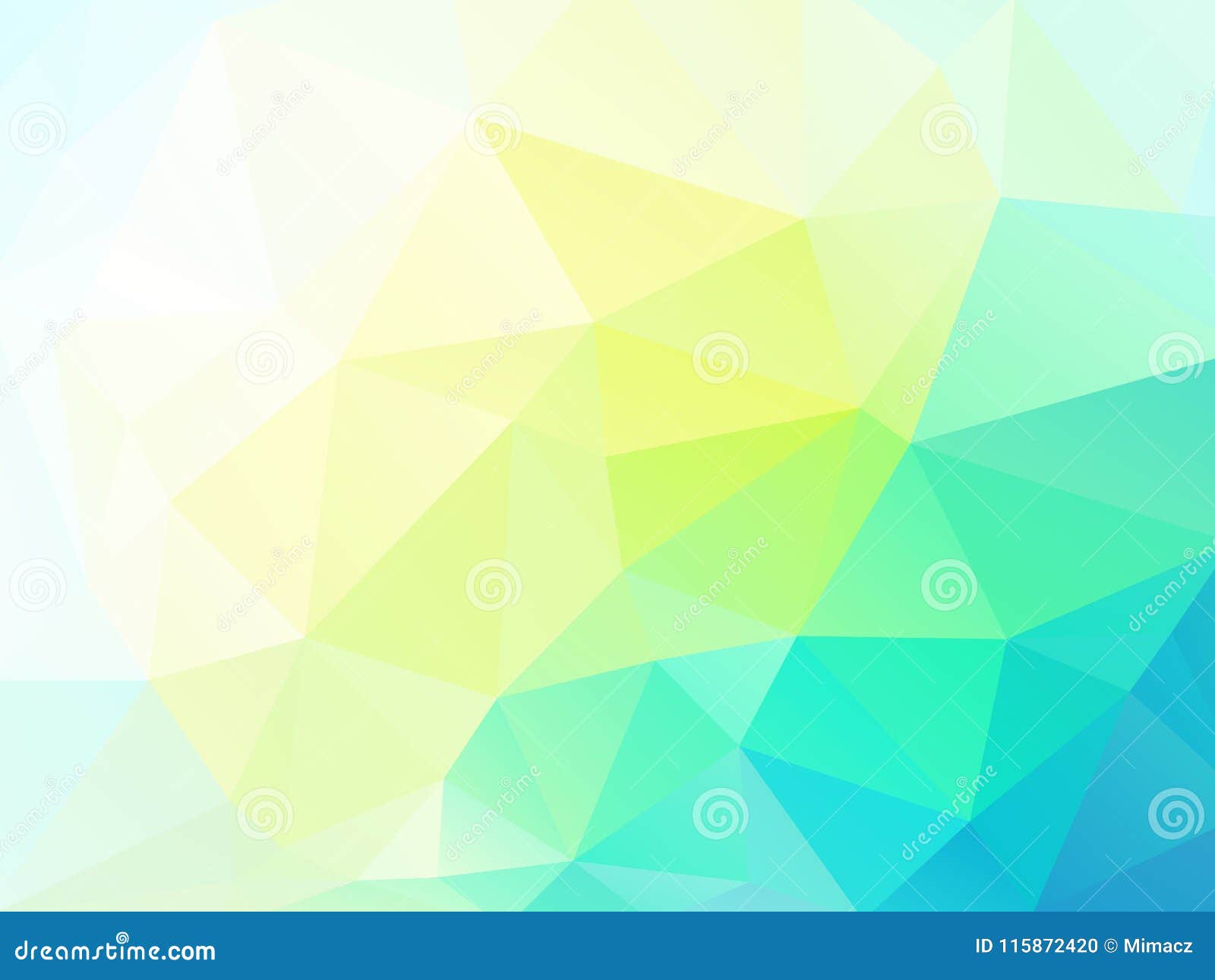 Vector Abstract Yellow Green Triangles Background Stock Illustration - Illustration of element ...