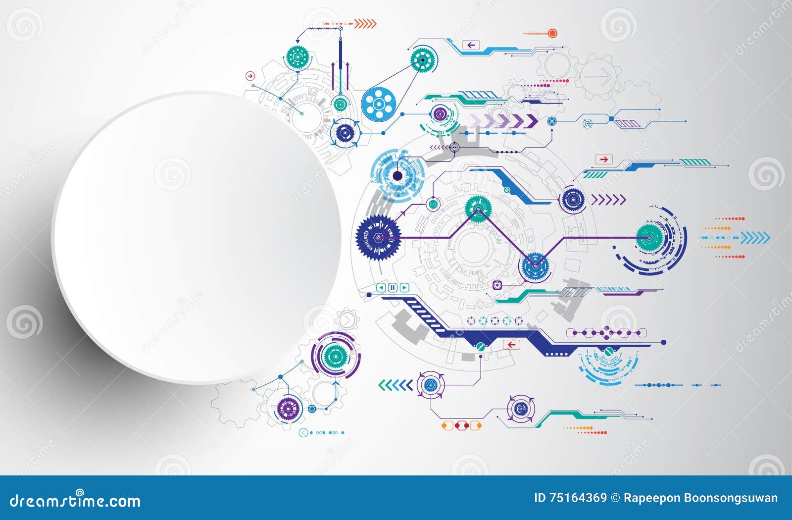 Vector Abstracte Achtergrond Van Technologische Innovatie Vector ...