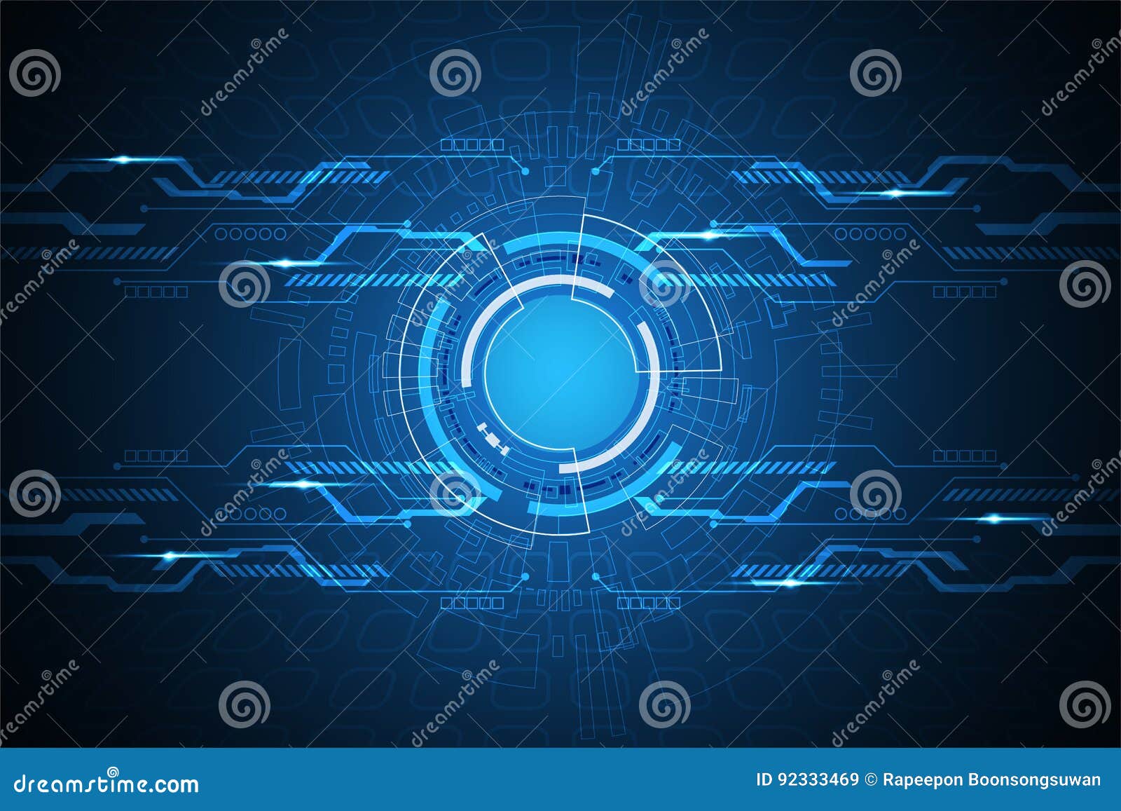 Vector Abstracte Achtergrondtechnologieinnovatie Van De Toekomst Vector ...