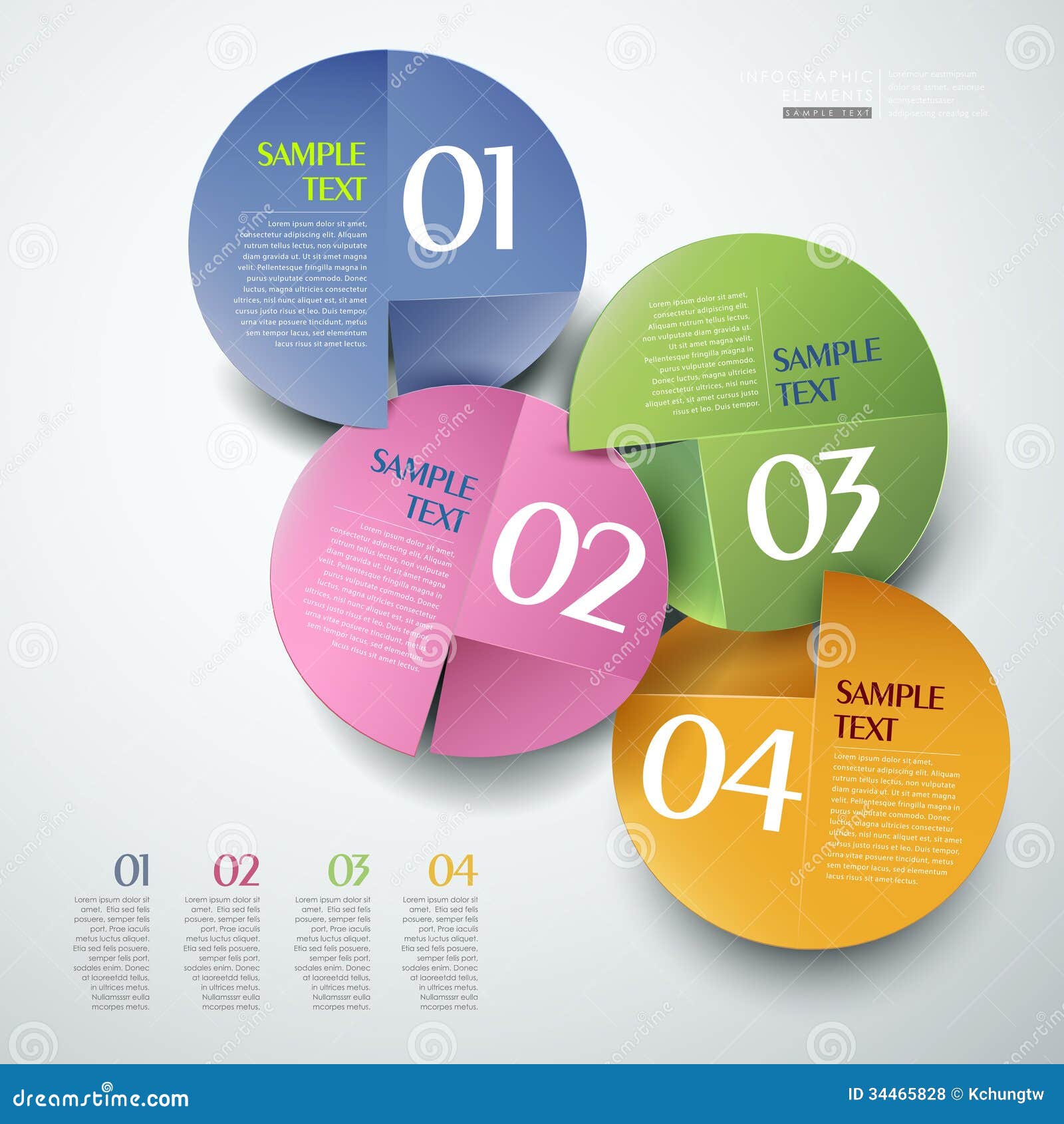 Vector Abstracte 3d Document Infographics Vector Illustratie ...