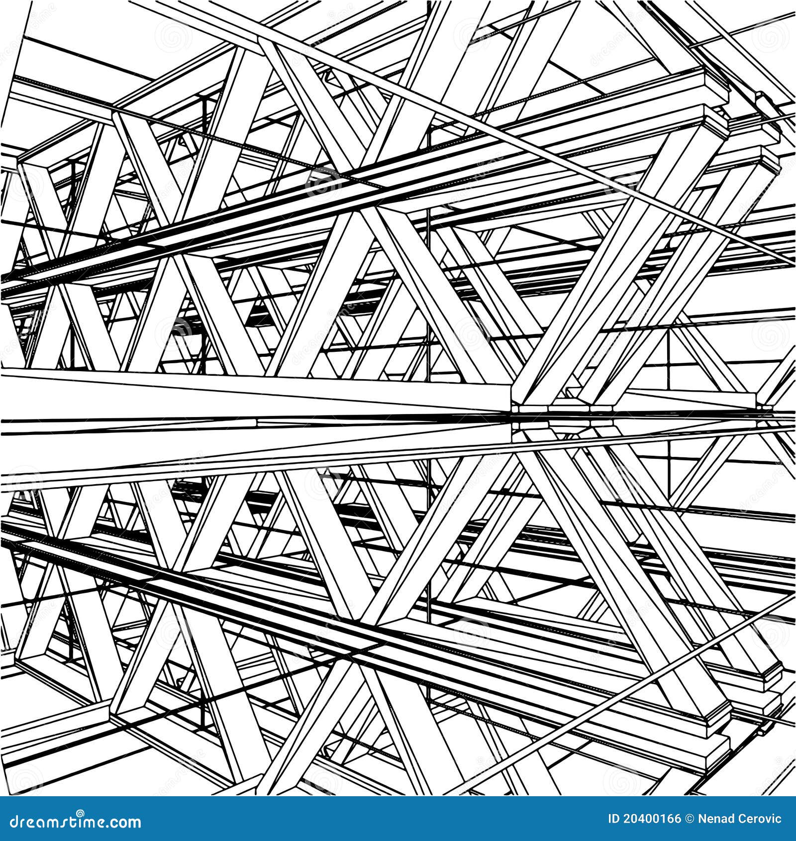 Vector Abstracto 1421 De Las Construcciones Ilustración del Vector ...