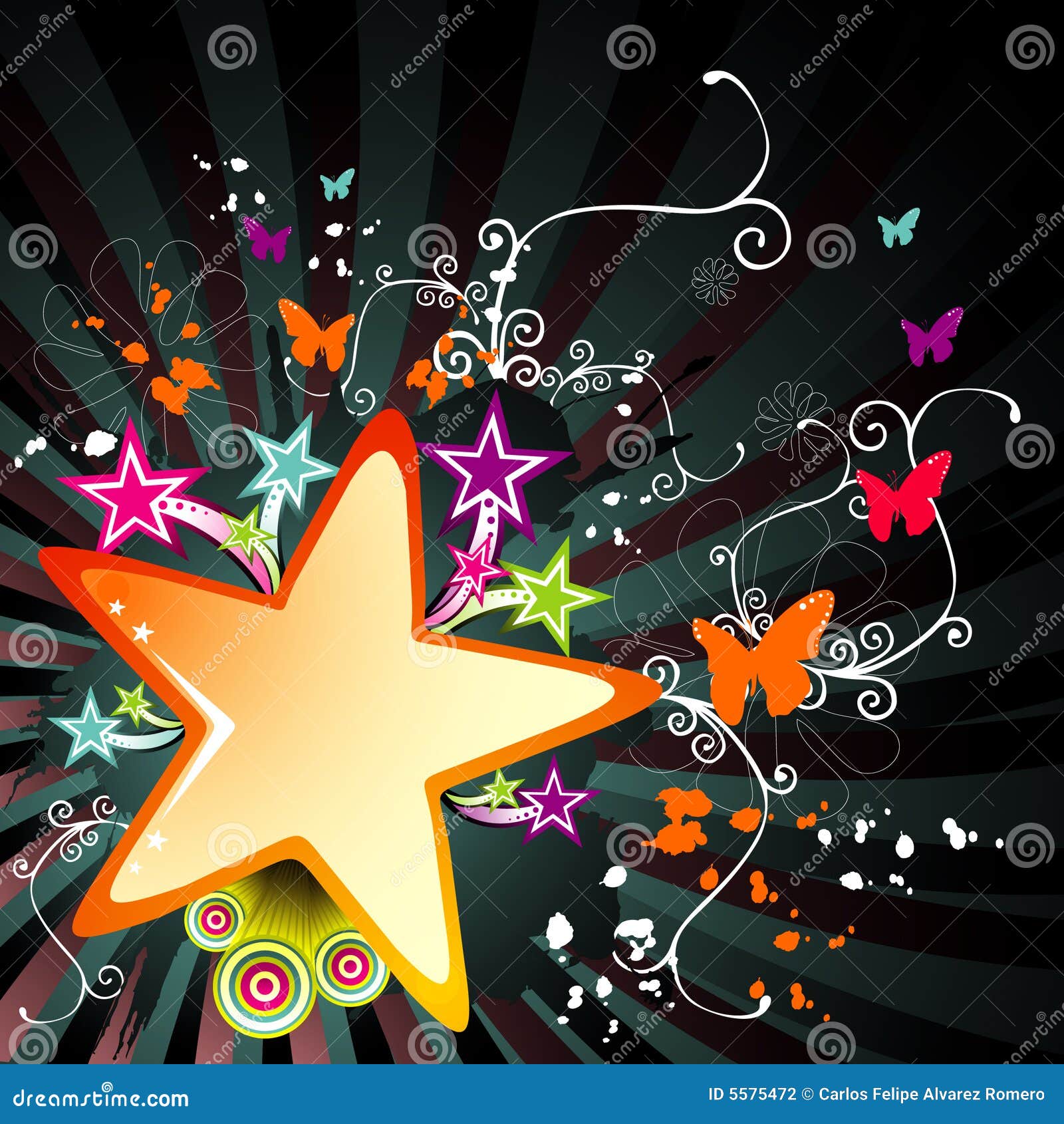 Vector Abstracto De La Estrella Ilustración del Vector - Ilustración de ...