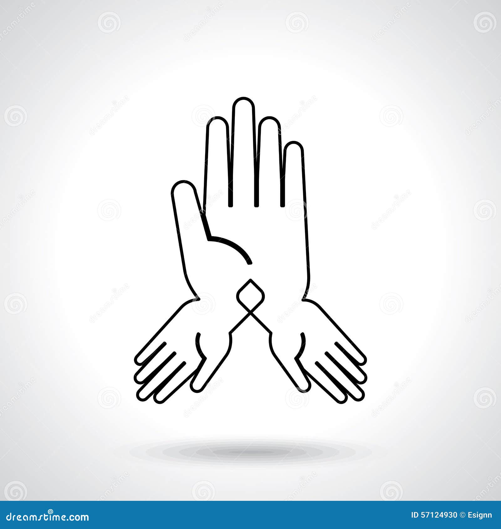 Vector Abstracto De Las Manos Ilustración del Vector - Ilustración de ...