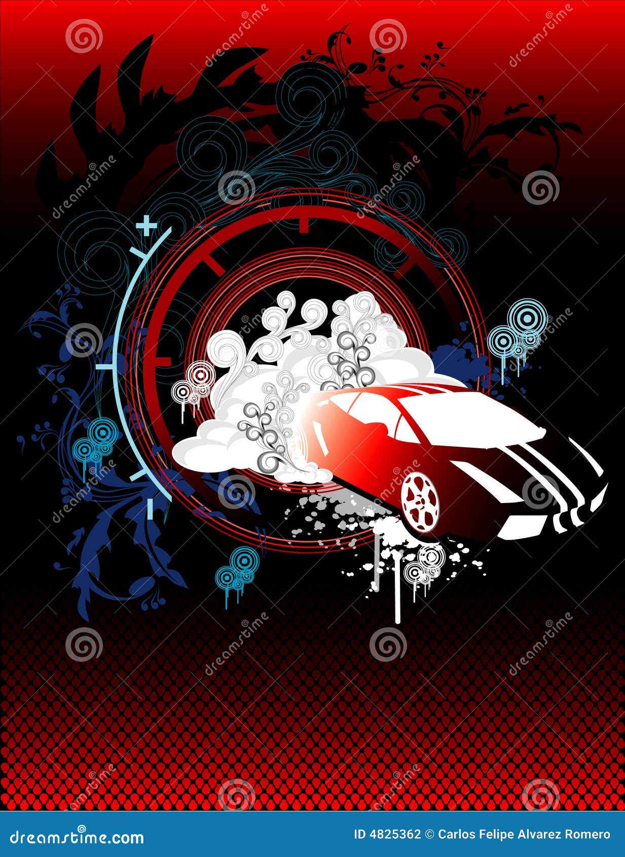 Vector abstracto del coche ilustración del vector. Ilustración de coche ...