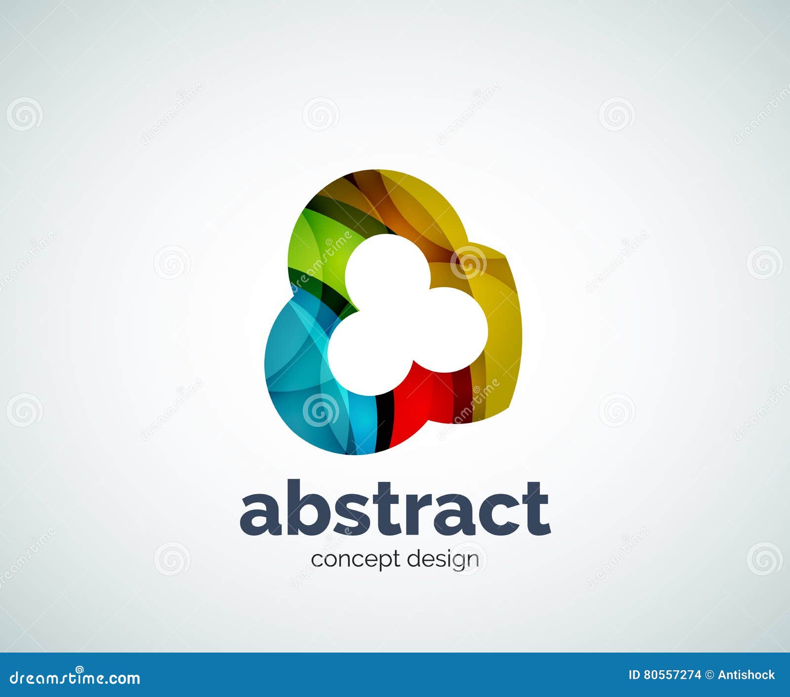 Vector Abstruse Shape Logo Template Stock Vector - Illustration of ...