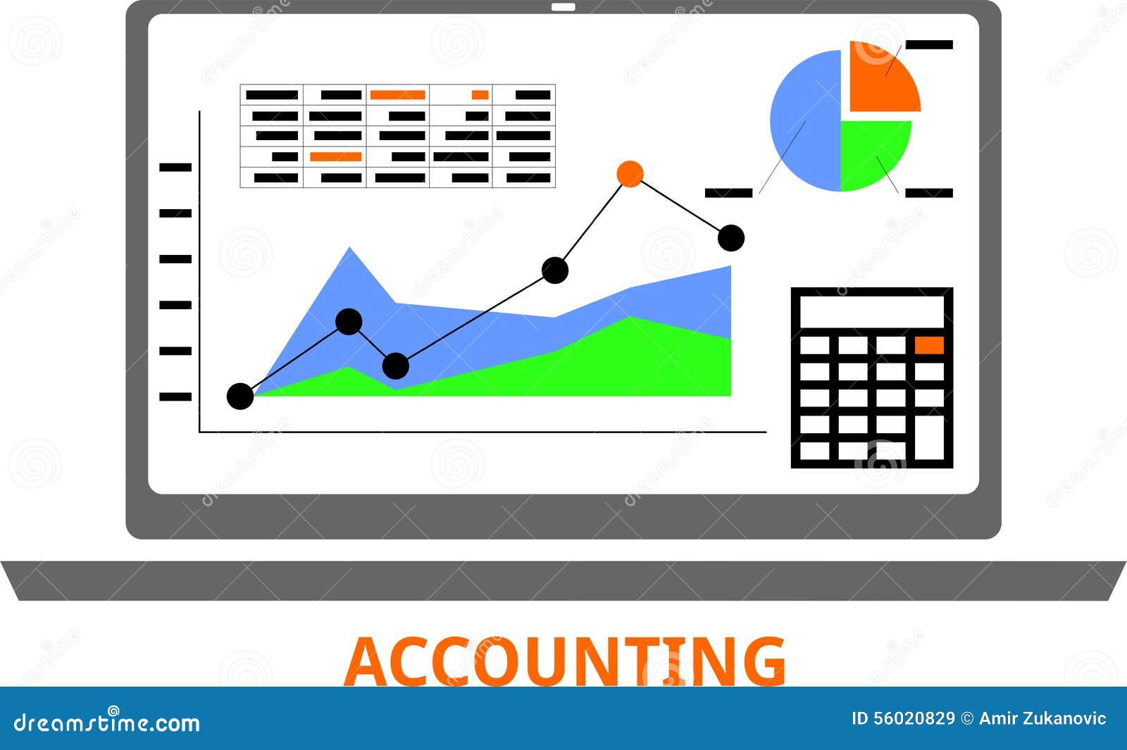 Vector - accounting stock vector. Illustration of graphics - 56020829
