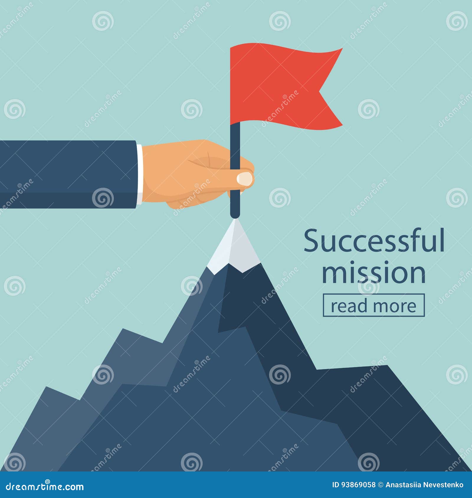 Vector Acertado De La Misión Ilustración del Vector - Ilustración de ...