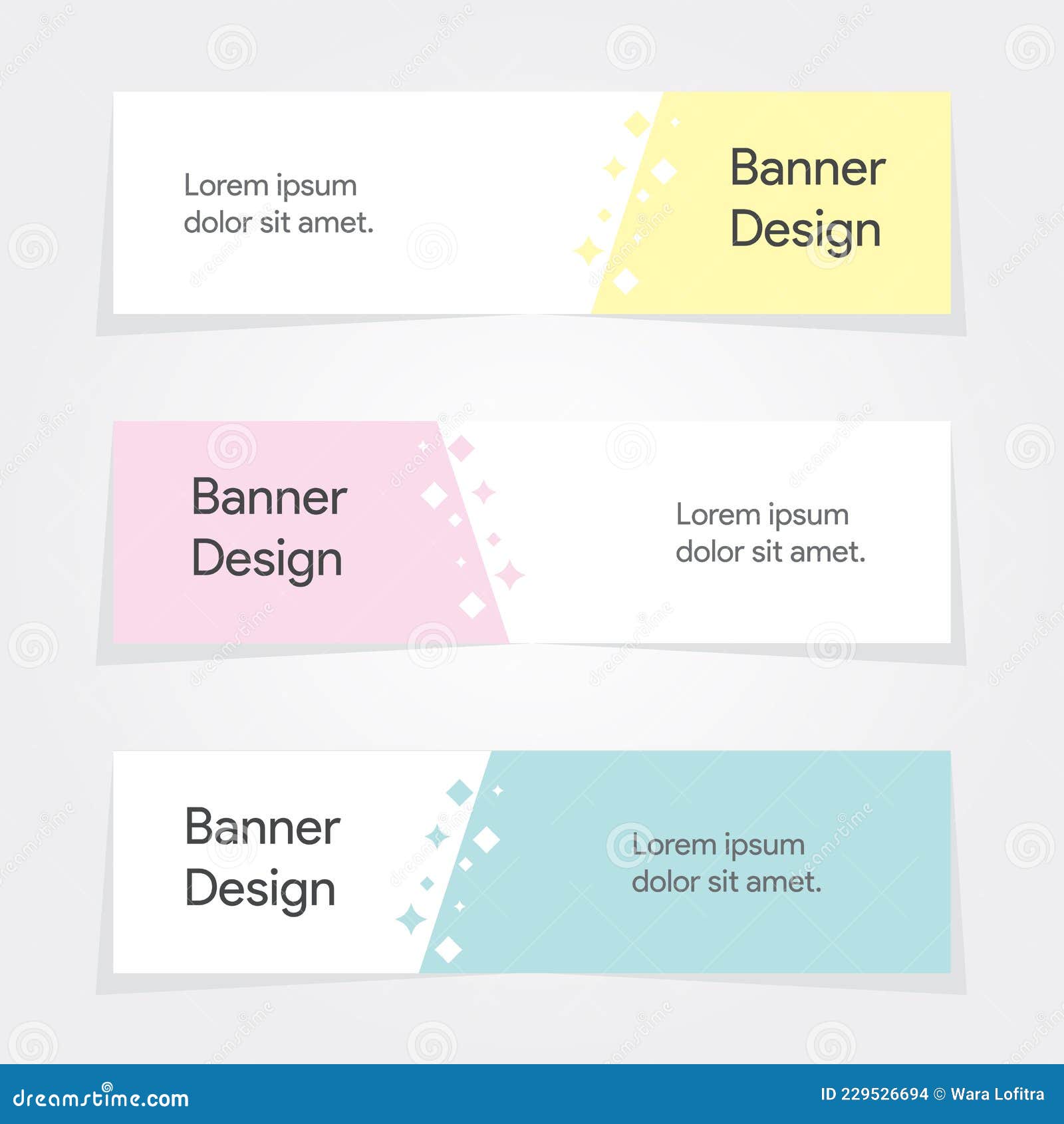 Vector Ad Banner Pastel Color Promotion Tools Business Web Background ...
