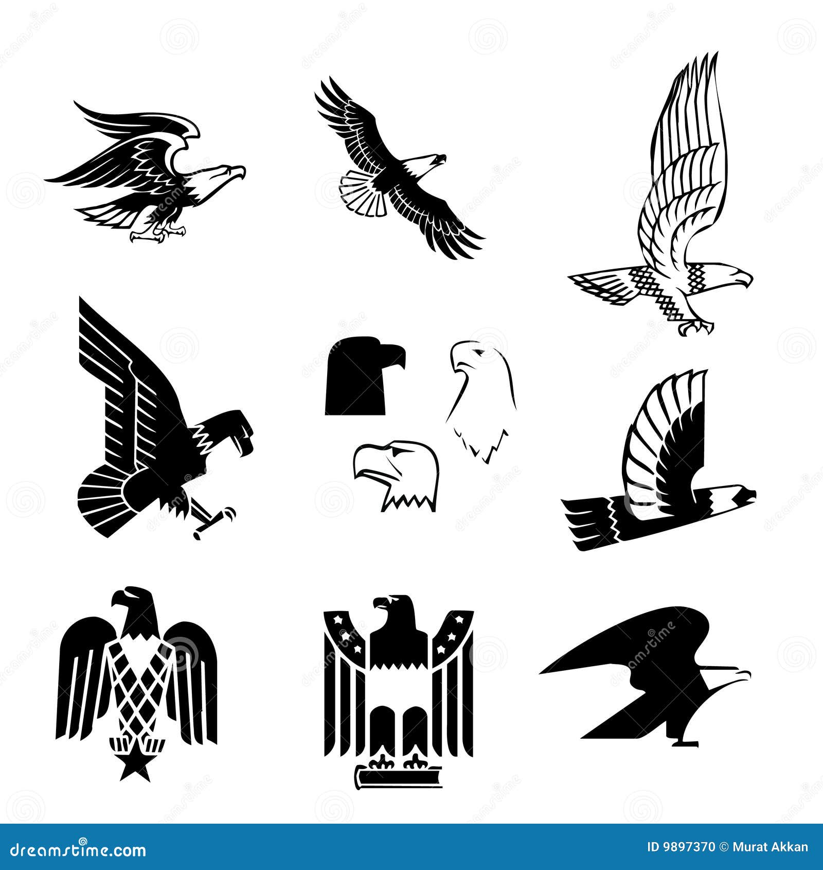 Vector Adler vektor abbildung. Illustration von adler - 9897370