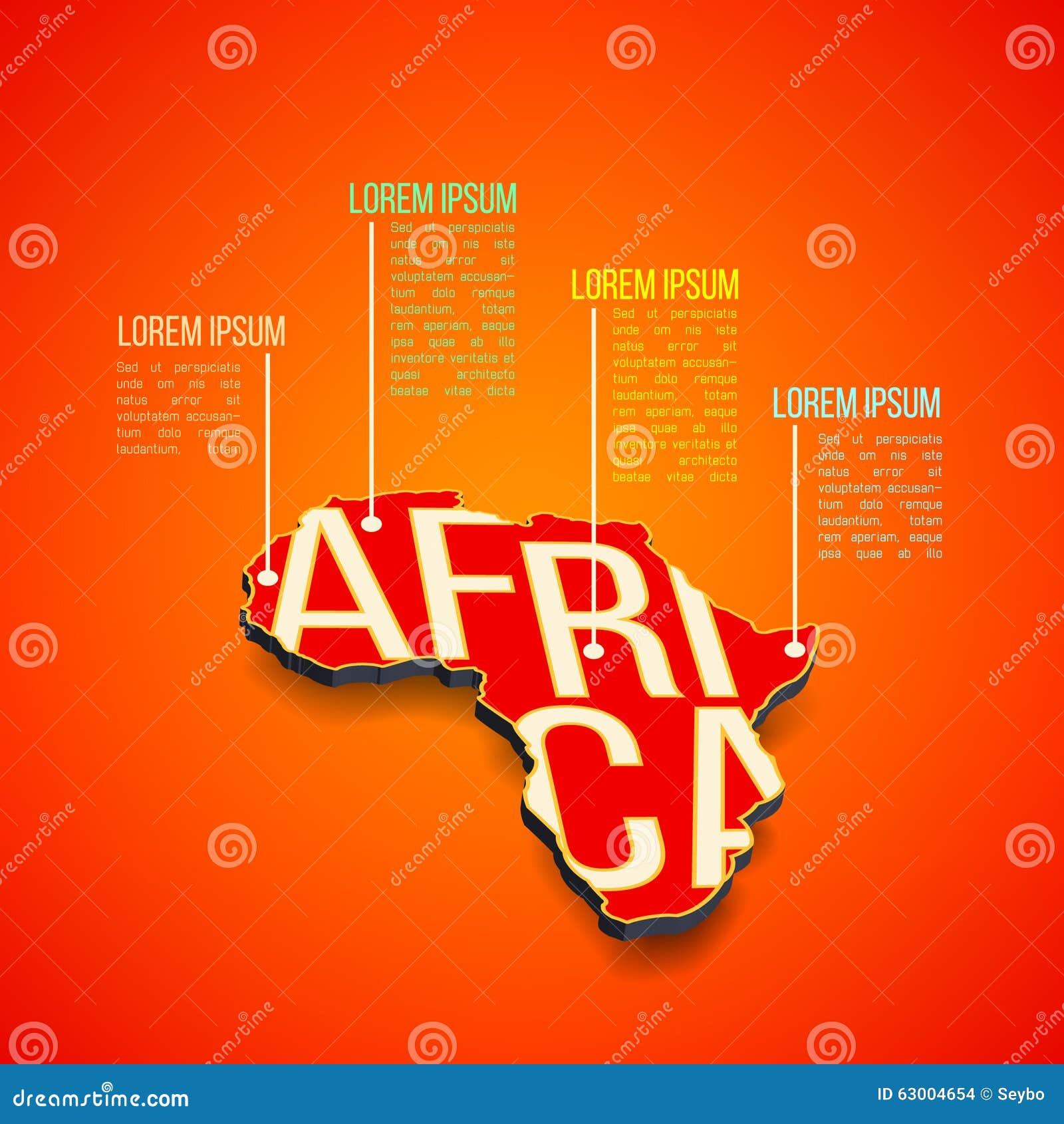 Vector Africa Infographics Design. Africa Map Stock Vector ...