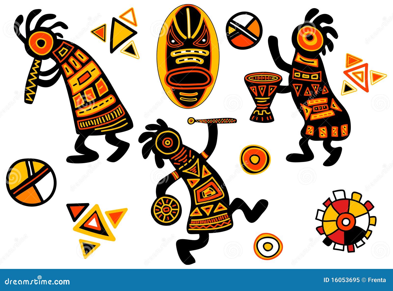Vector African Traditional Patterns Royalty Free Stock Photo - Image ...