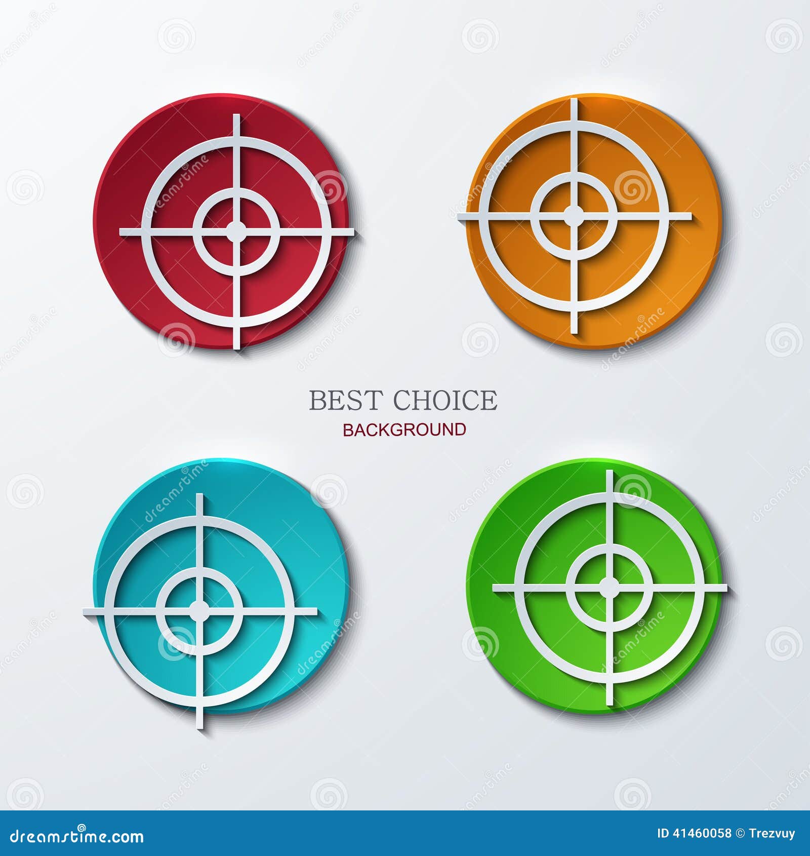 Vector Aim Icons Set on Sample Background Stock Vector - Illustration ...