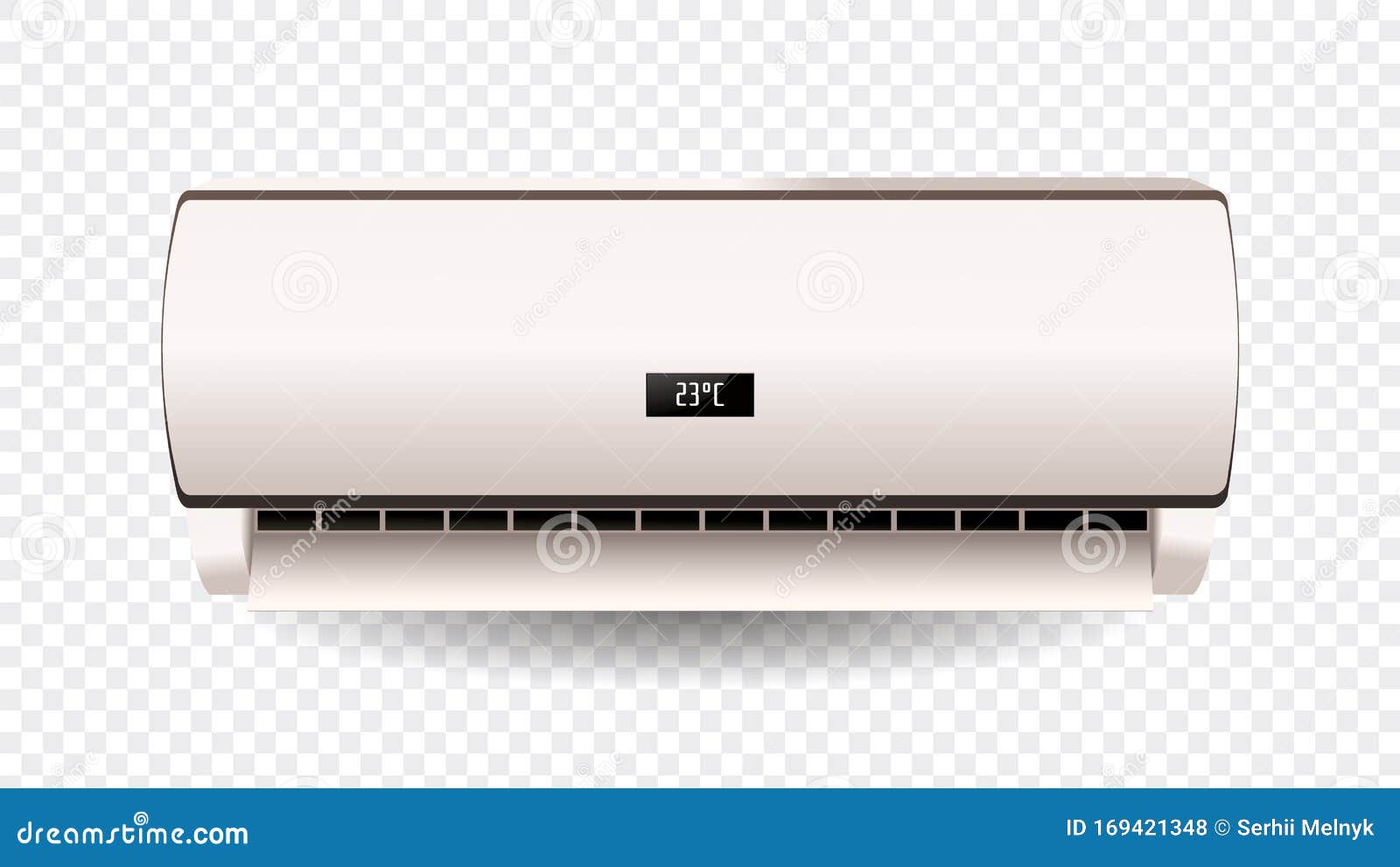 Vector Air Conditioner with Fresh Air Isolated. Stock Vector ...