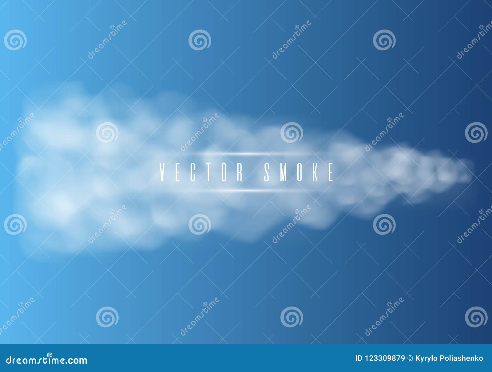 Smoke or cloud effect stock vector. Illustration of smooth - 123309879