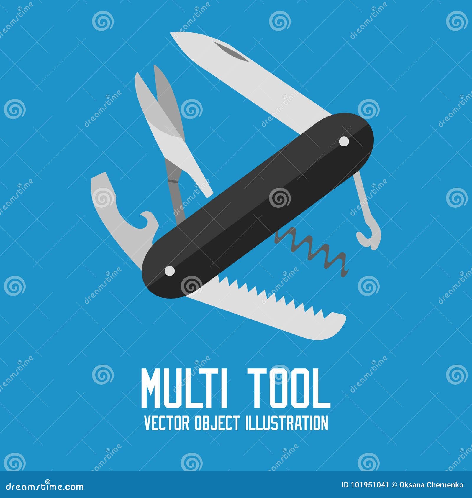 Vector Aislado Multi-herramienta Multiusos Ilustración del Vector ...