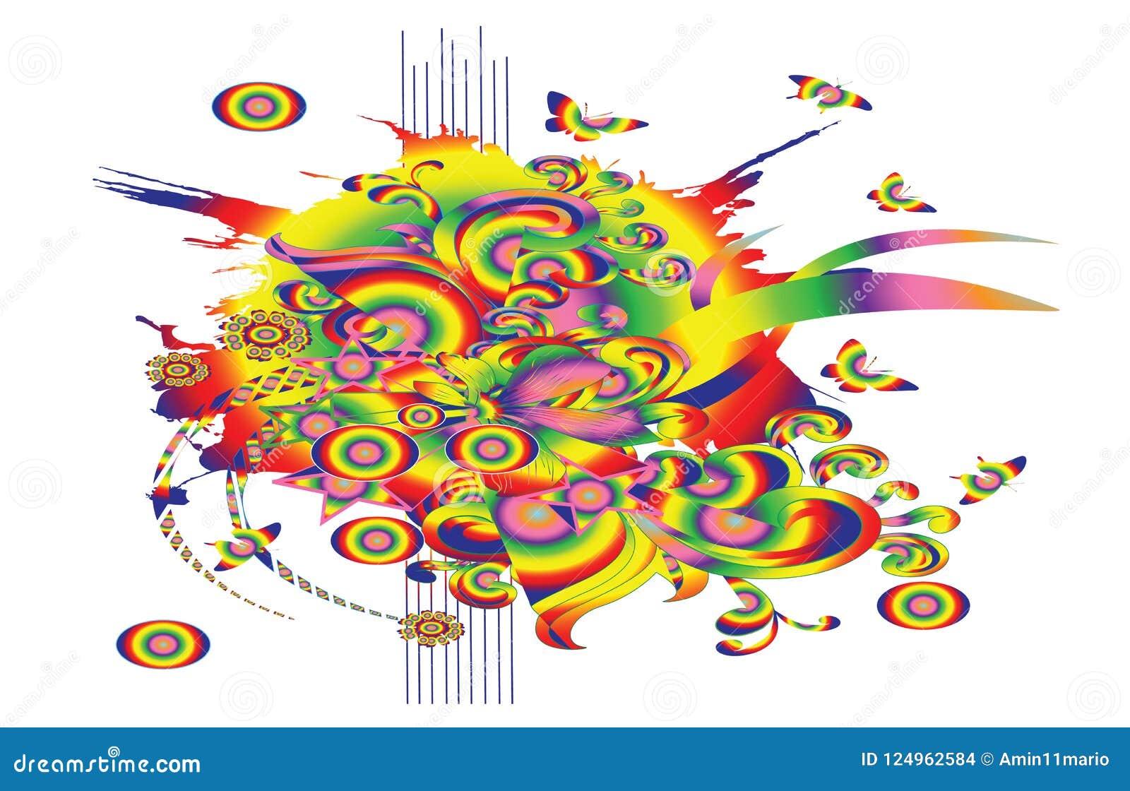 Vector Al Azar Formado Al Azar Del Fondo Abstracto Stock de ilustración ...