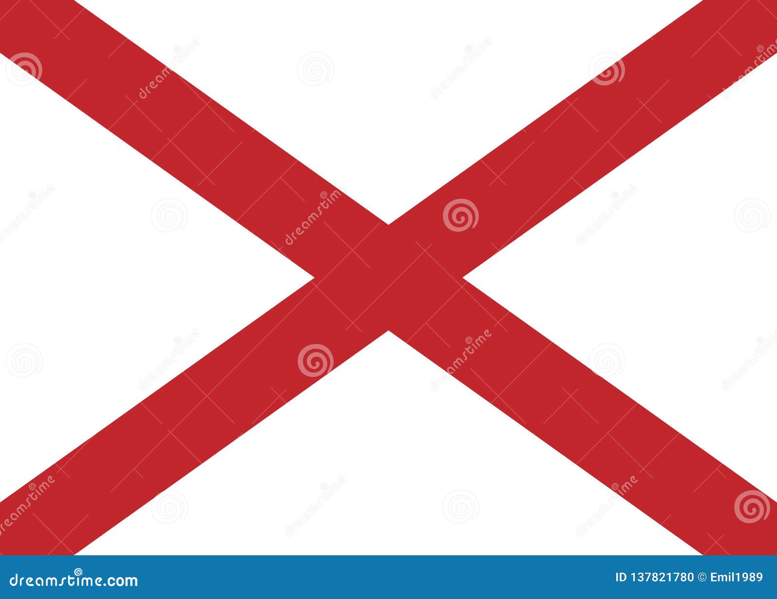 Vector Alabama flag stock vector. Illustration of nationality - 137821780