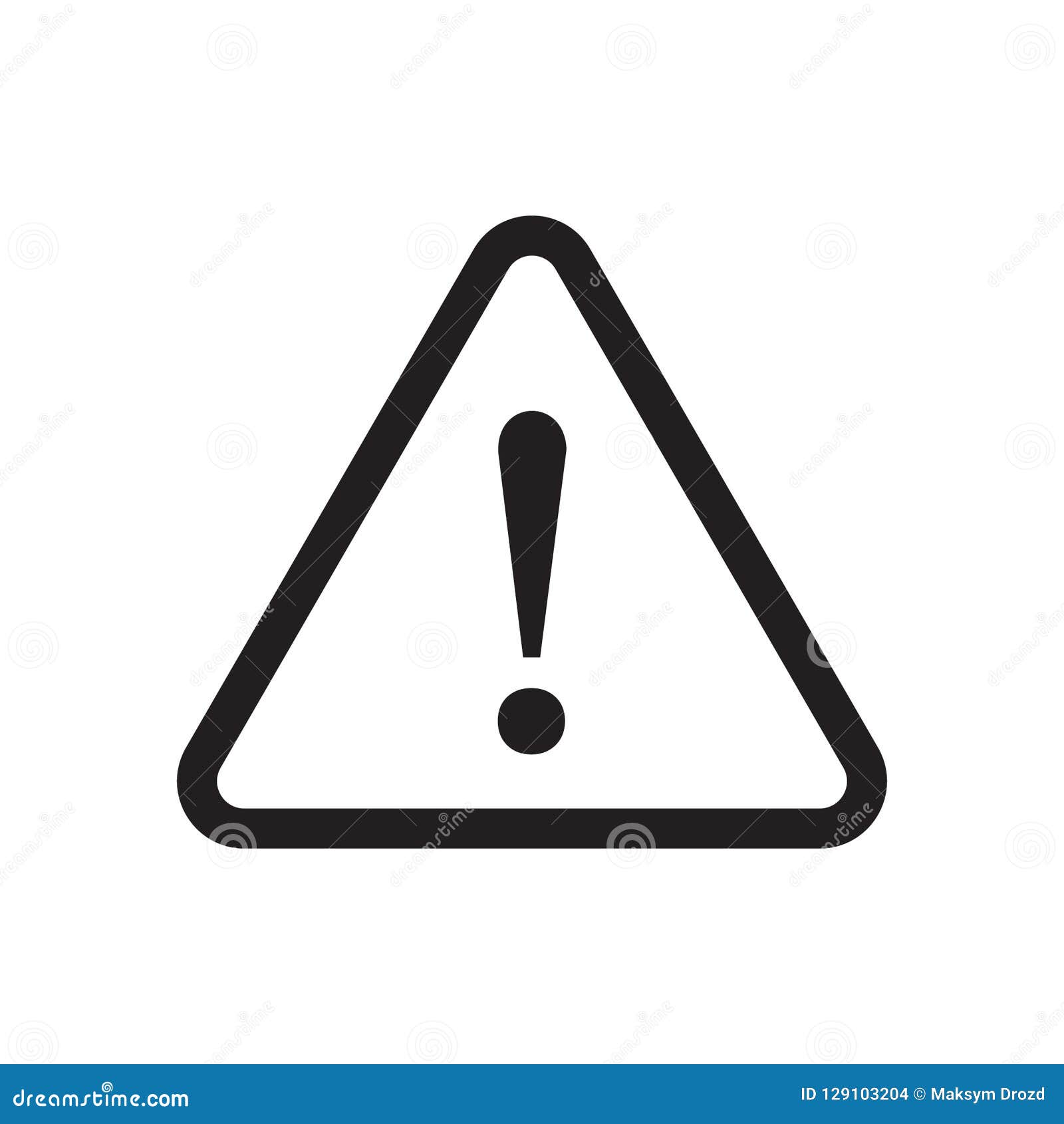 Vector alerta del icono stock de ilustración. Ilustración de punta ...