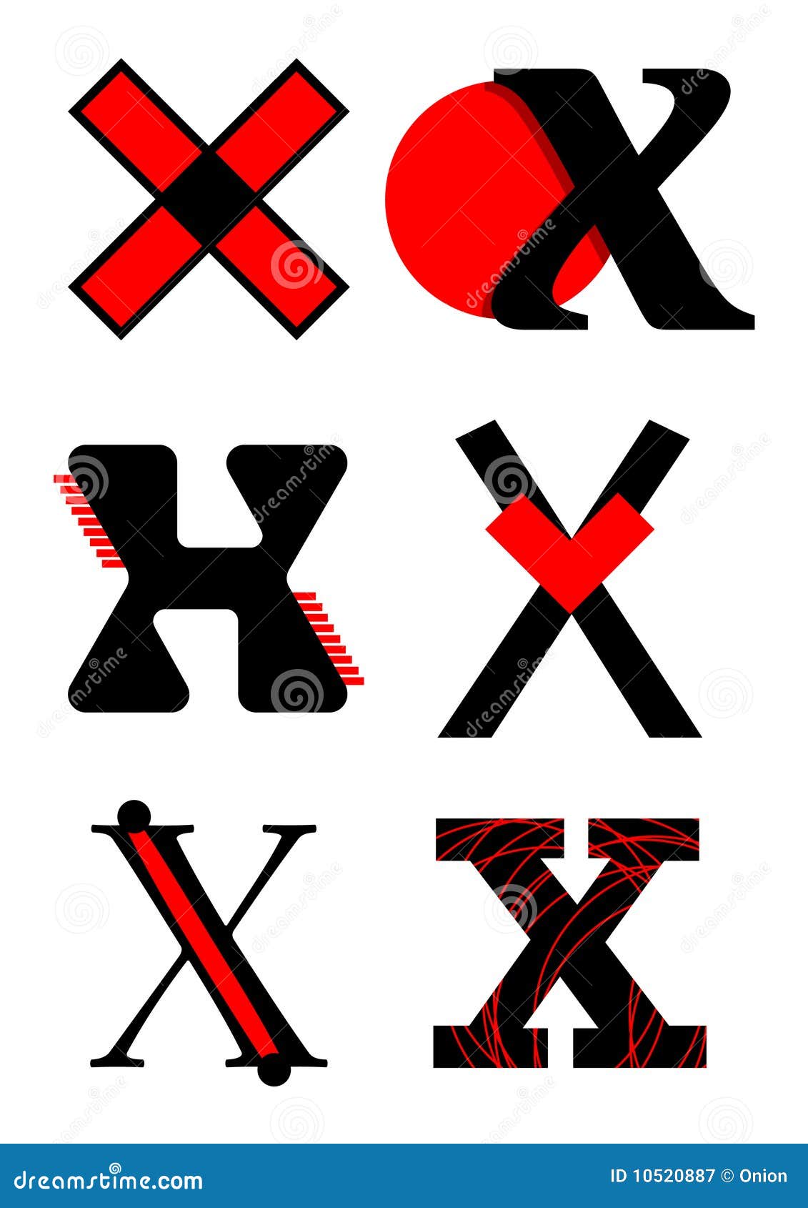 Vector Alfabet X Emblemen En Pictogrammen Vector Illustratie ...