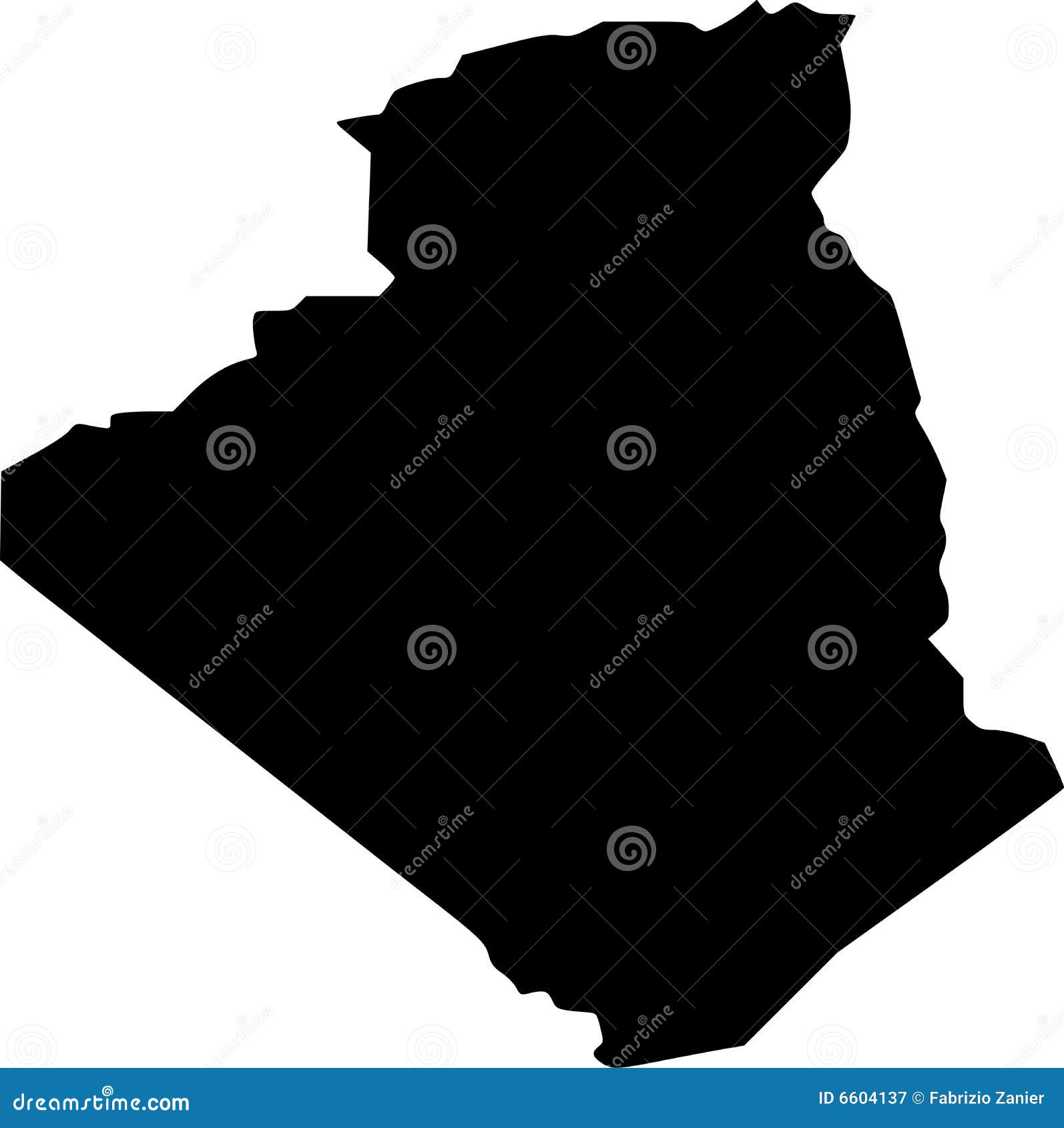 Vector Algeria map shape stock vector. Illustration of fluttering - 6604137