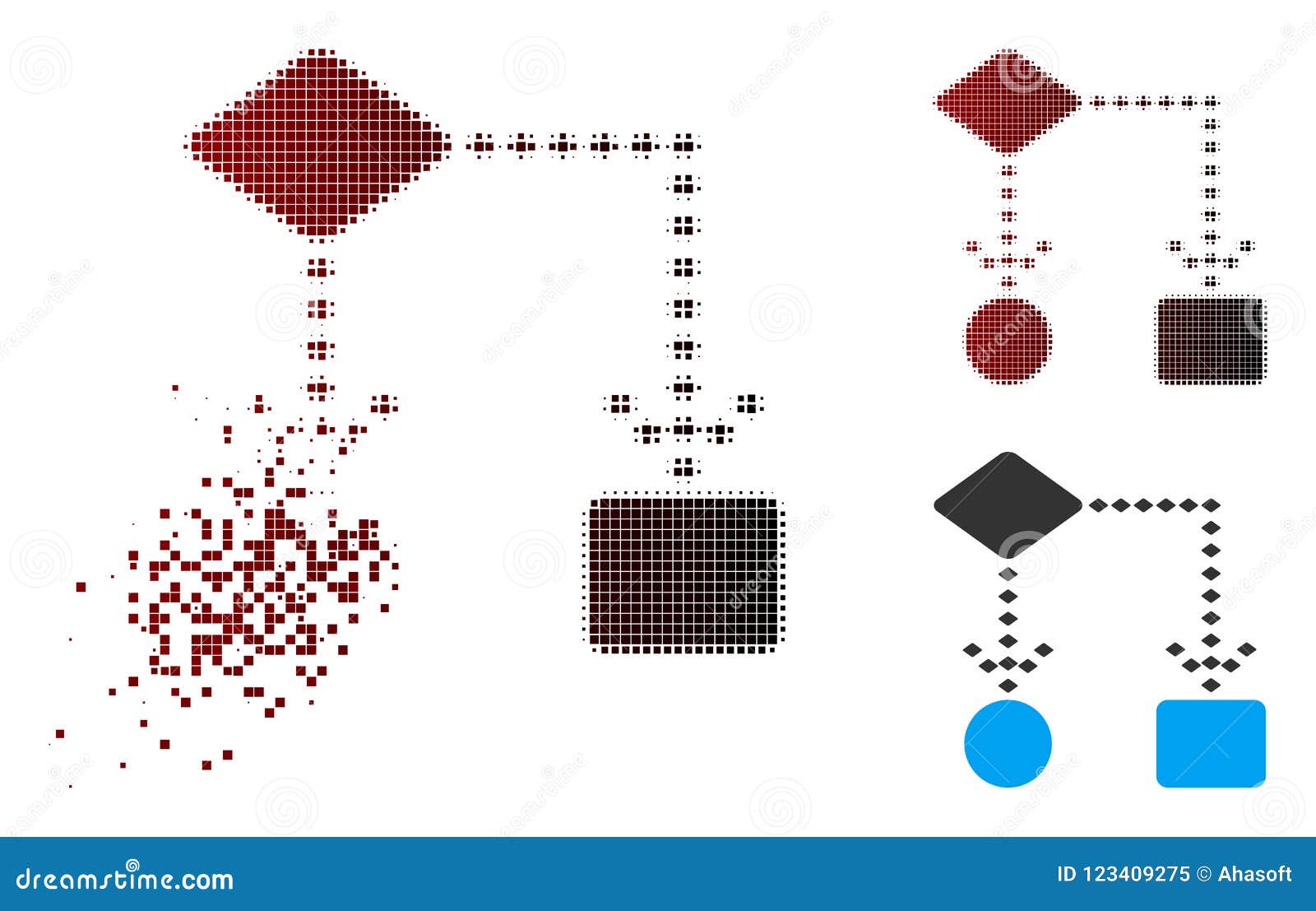 Vector Algorithm Organization Infographic Template Background | CartoonDealer.com #59052127
