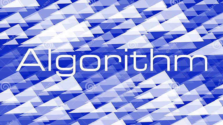 Vector Algorithm Word, Abstract Triangles Background Stock Vector ...