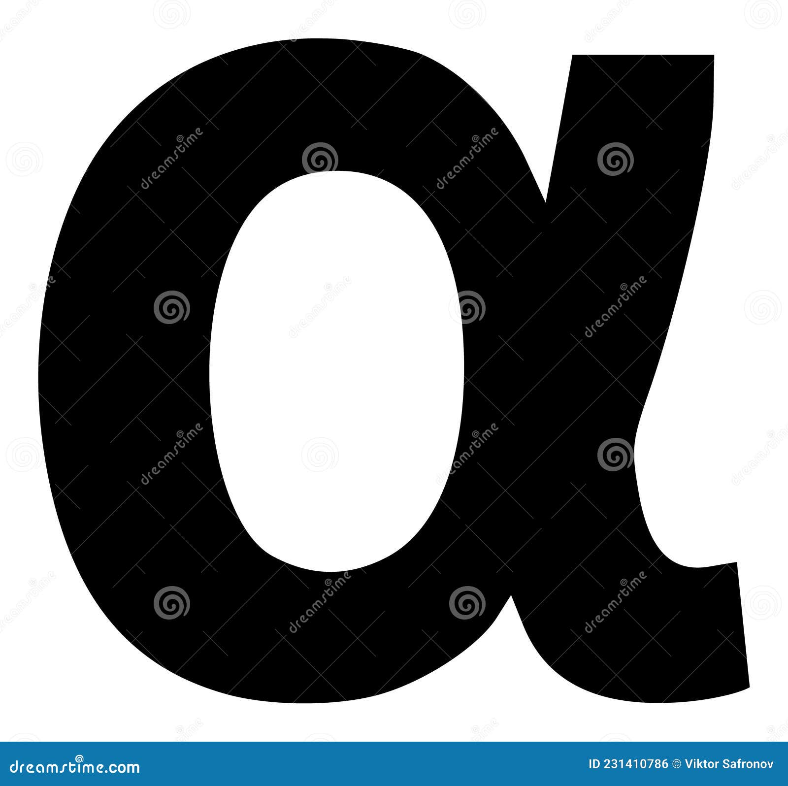 Vector Alpha Greek Lowercase Symbol Flat Icon Image Stock Vector ...